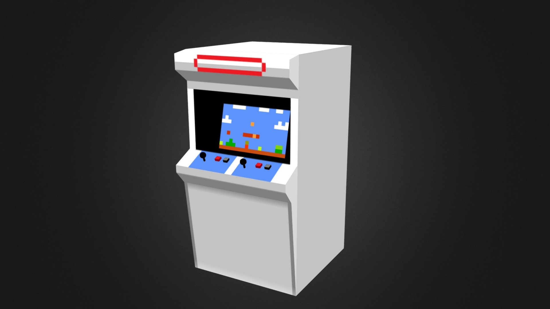 Nintendo Arcade Cabinet - 3D model by Amphibizzy [91d7261] - Sketchfab