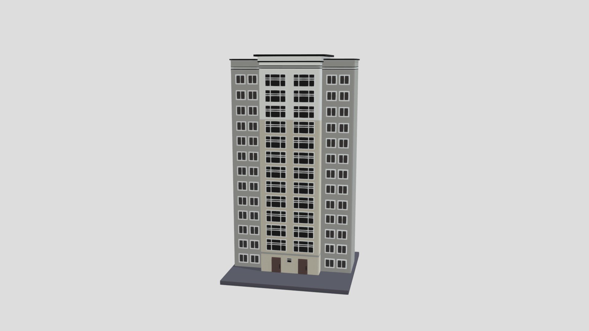 City Building Tower - 3D model by 956064023 [91d9b10] - Sketchfab