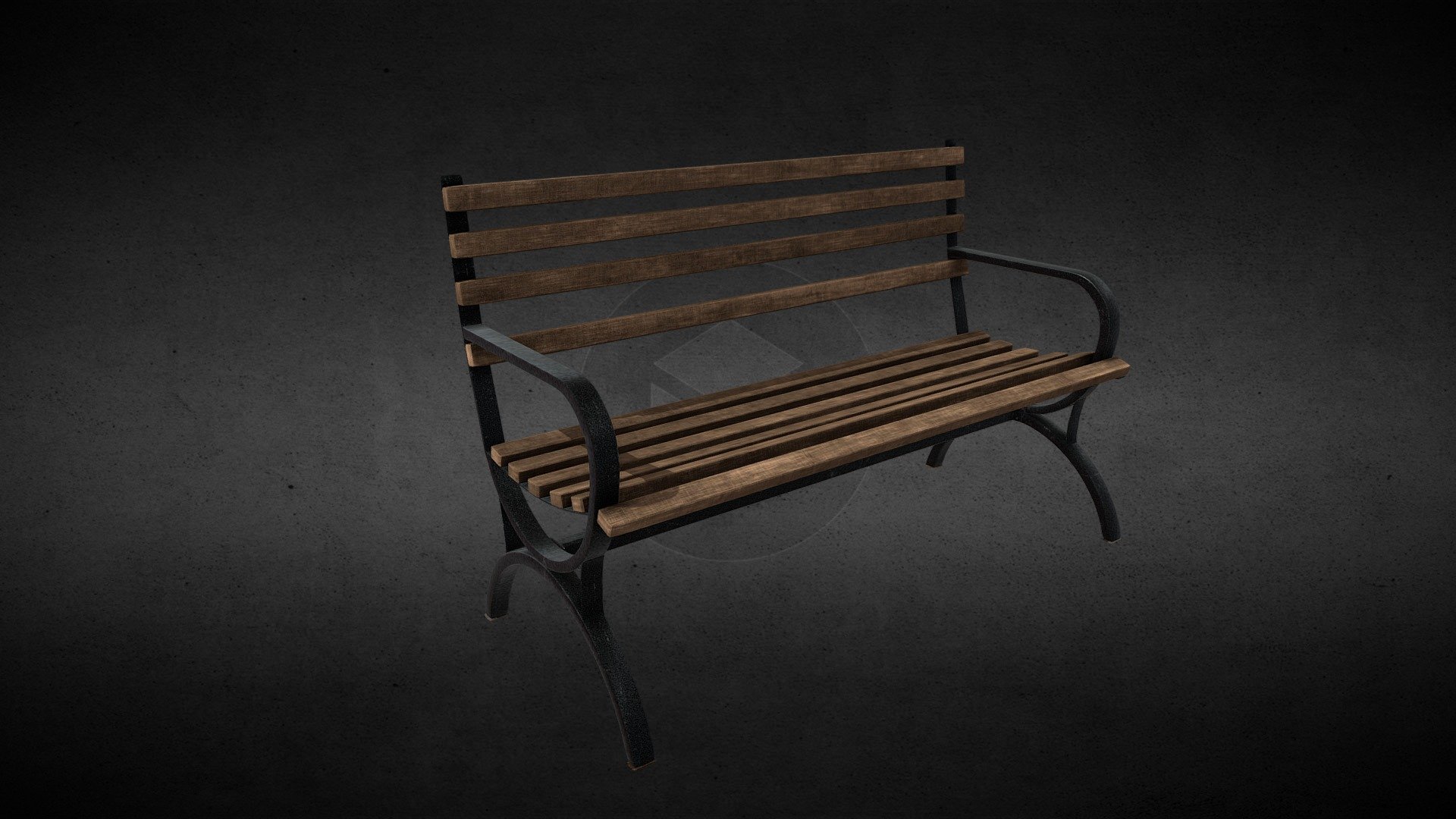 Garden Bench - 3D model by asd1337 [91dab85] - Sketchfab