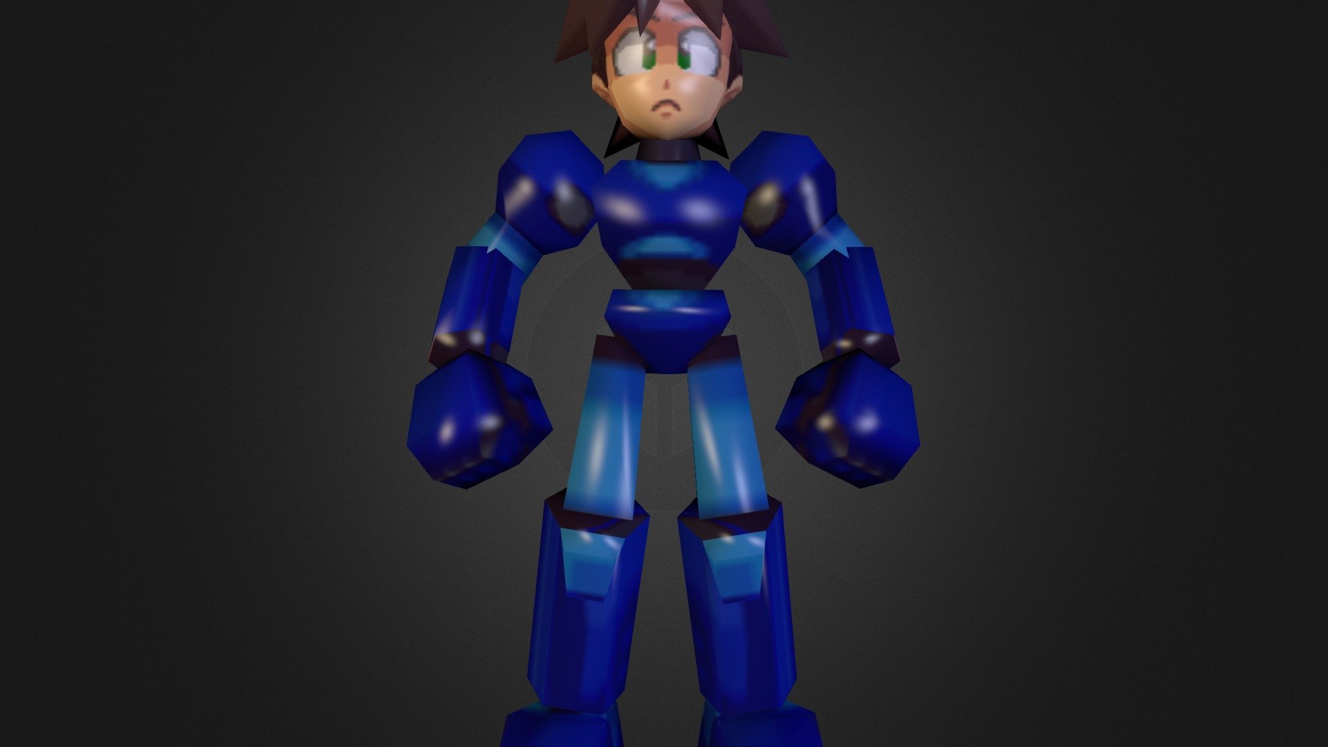 Nintendo 64 - Mega Man 64 - Mega Man No Helmet ( - 3D model by ...