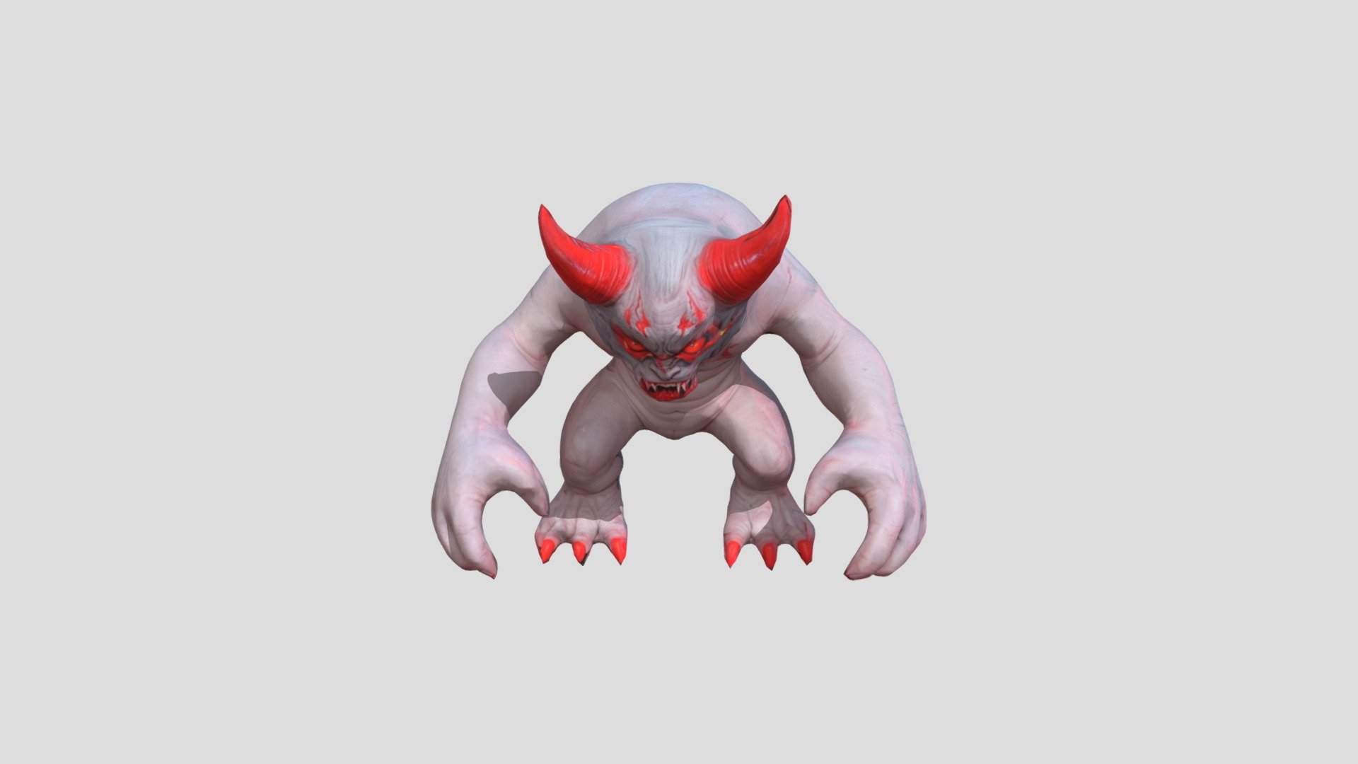 A demon for gaming - Download Free 3D model by humanlikeme [91dd321 ...