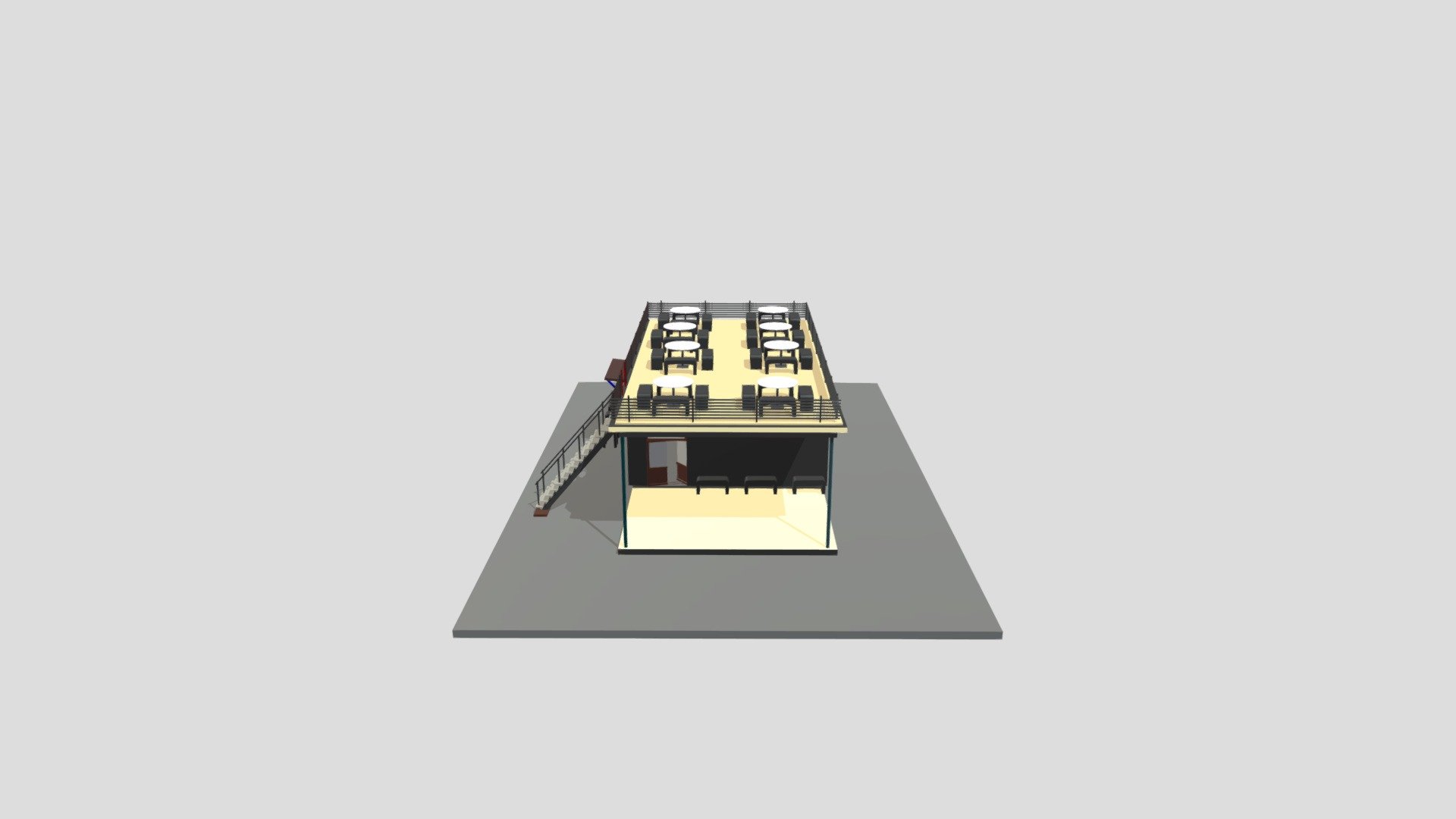 Cafe - Download Free 3D model by nisalsenuk69 [91de499] - Sketchfab