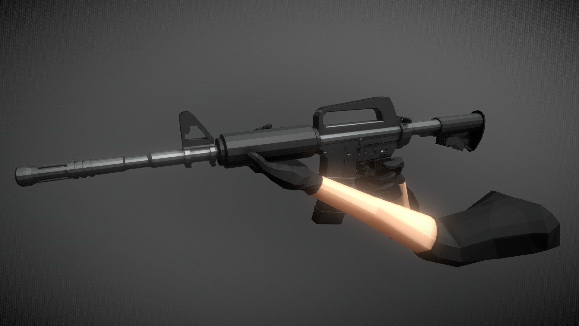 M4A1 Animated Low Poly - Download Free 3D model by sycgff [91de835 ...
