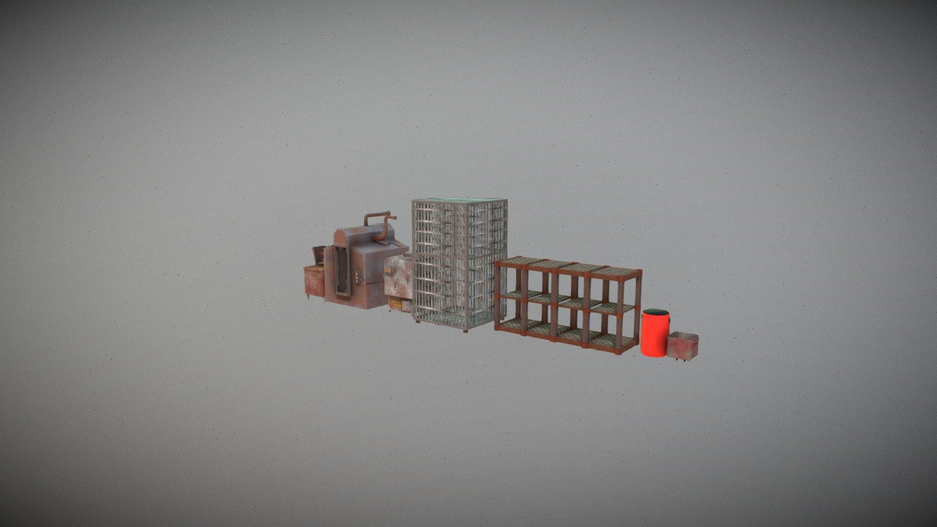 Assets para un nivel / Assets for a level - Download Free 3D model by ...