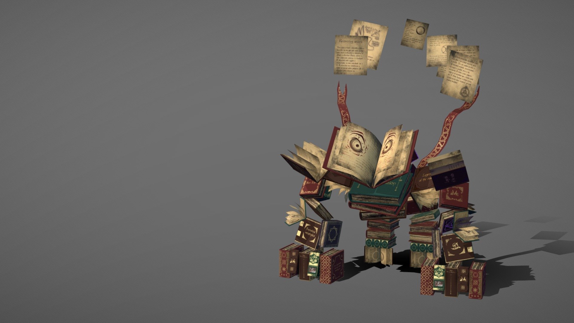 Book Golem (dirt) - 3D model by Iris Reuver (@irisreuver) [91e1bf4 ...
