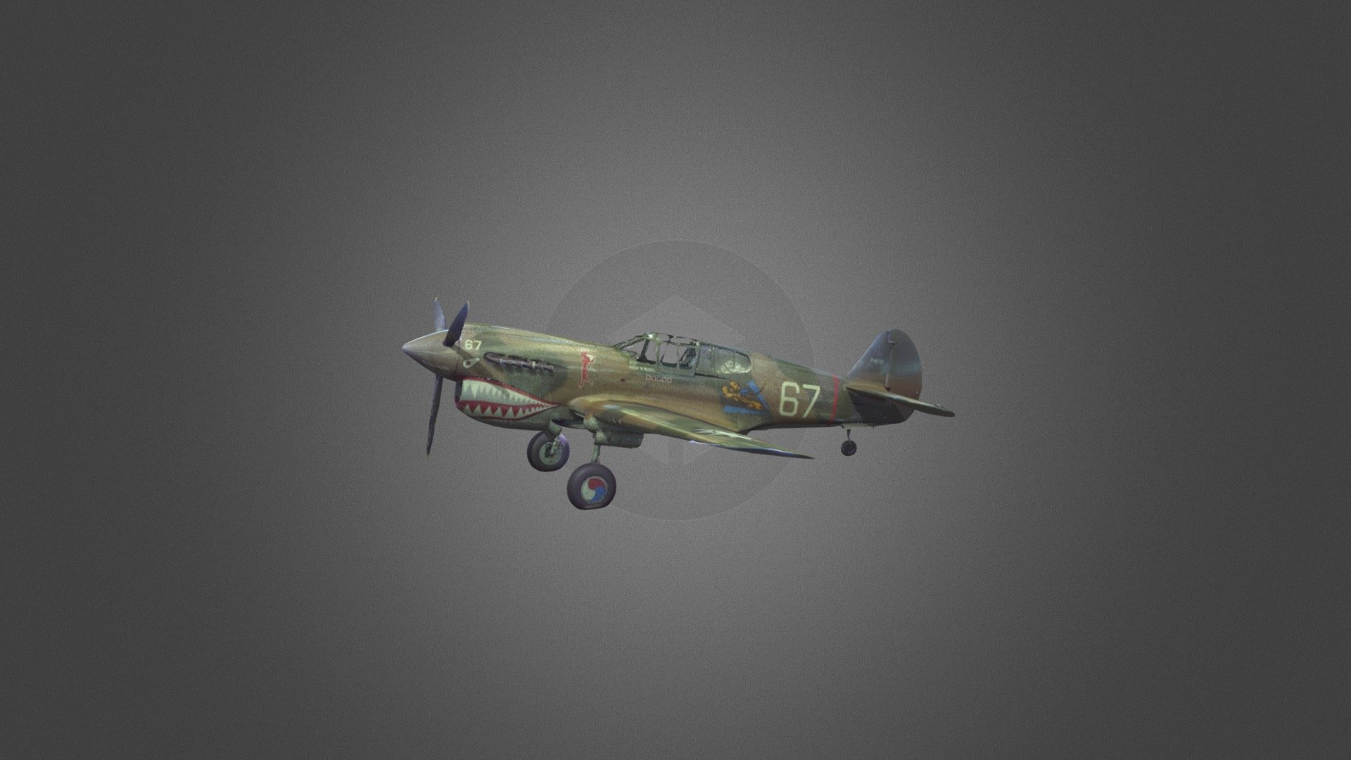 P-40 - 3D model by Mid-Pacific Institute Museum Studies ...
