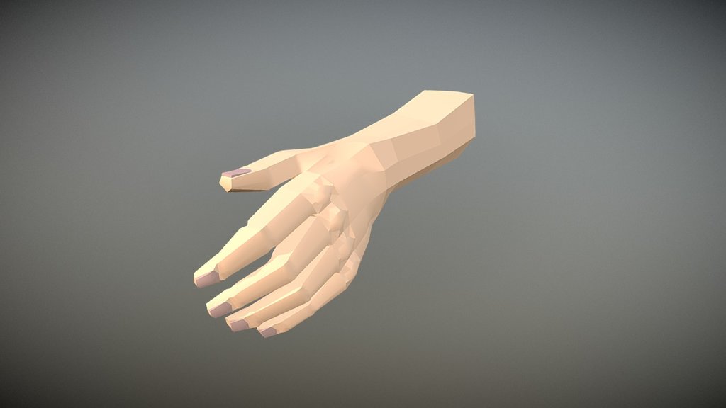 Cubic left forearm and hand - 3D model by Julien_Plamondon [91e2c80 ...