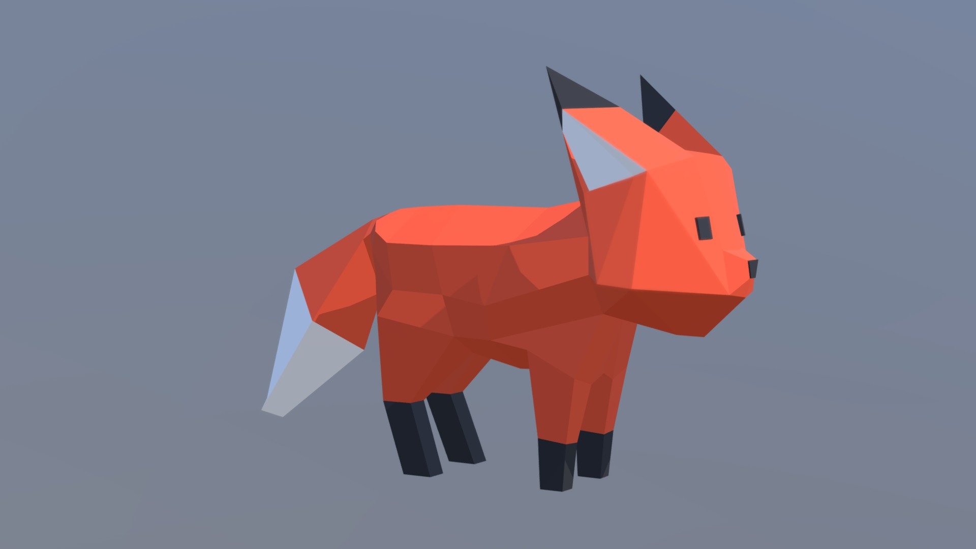 Low Poly Fox - 3D model by PolygonFox [91e336d] - Sketchfab