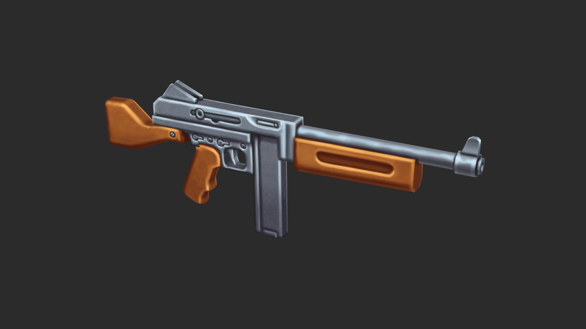 Hand-Painted M1A1 Thompson (retextured) - 3D model by GrunoKromer ...