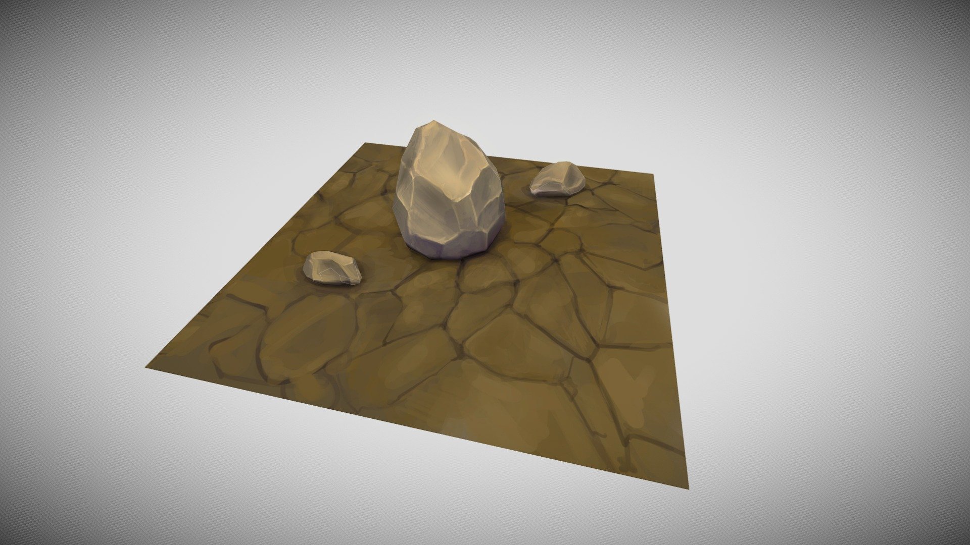 Stones _ Procreate texture paint test - 3D model by sebel (@sebelz ...