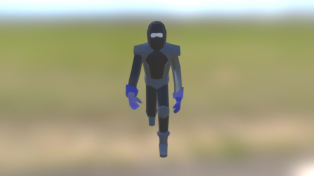 Low Poly Ninja - 3D model by Jake Selby (@selbatrose) [91e6538] - Sketchfab
