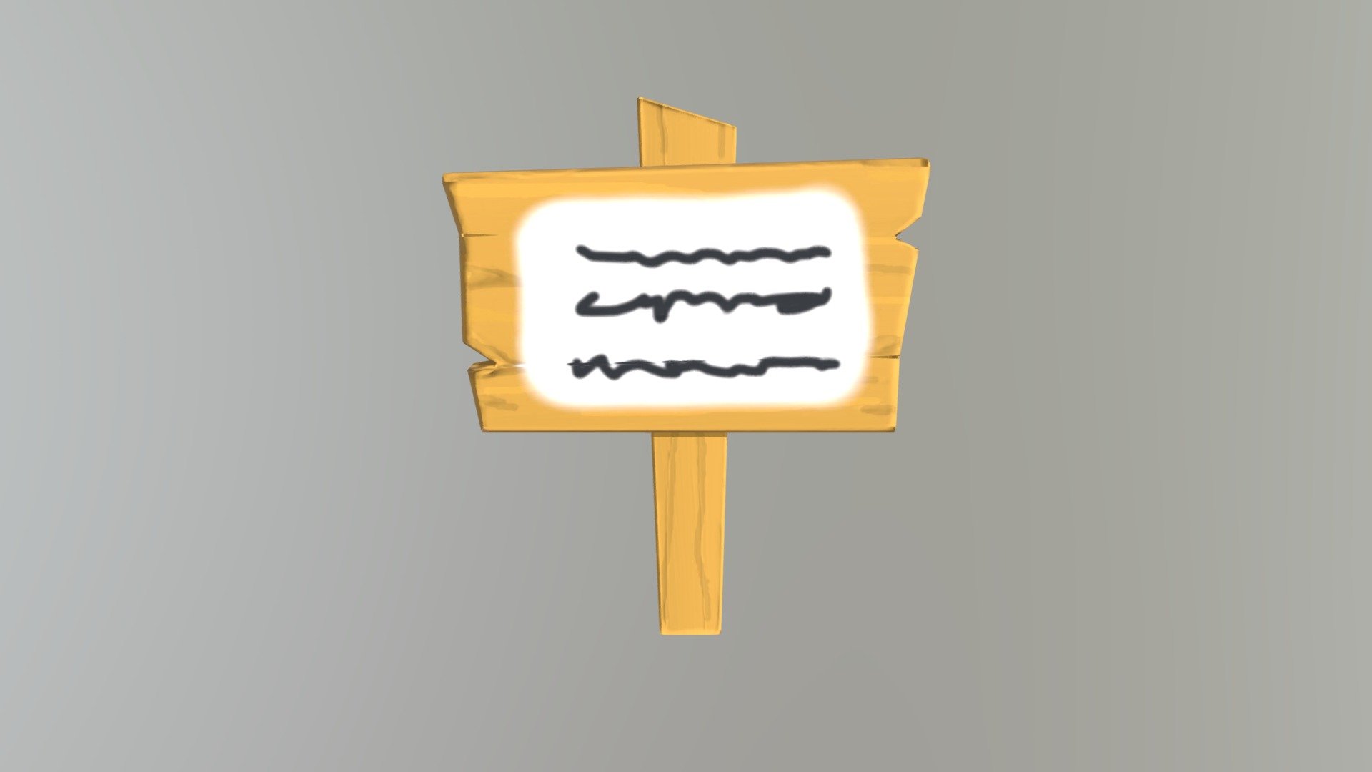 Wooden Sign - Buy Royalty Free 3D model by Ghan (@genghisghan) [91e7eca ...
