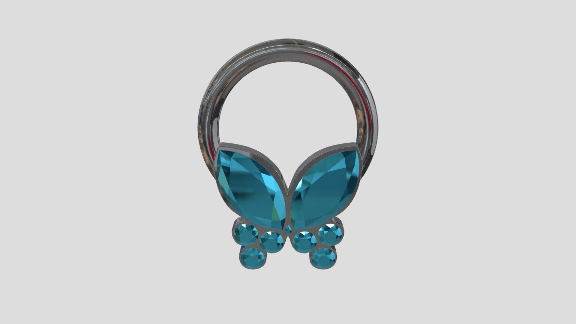 Butterfly Septum Piercing - Download Free 3D model by Emma ...