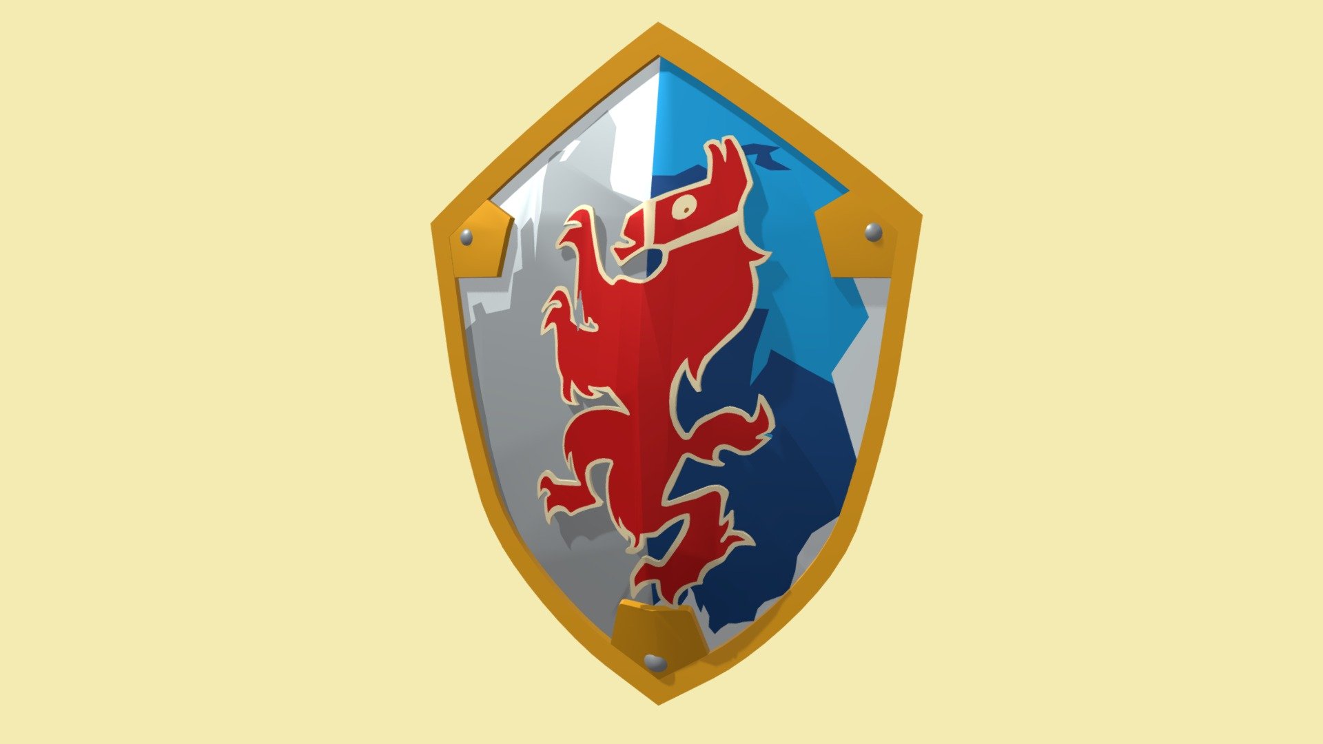 Royal Shield Fortnite back bling - Buy Royalty Free 3D model by ...