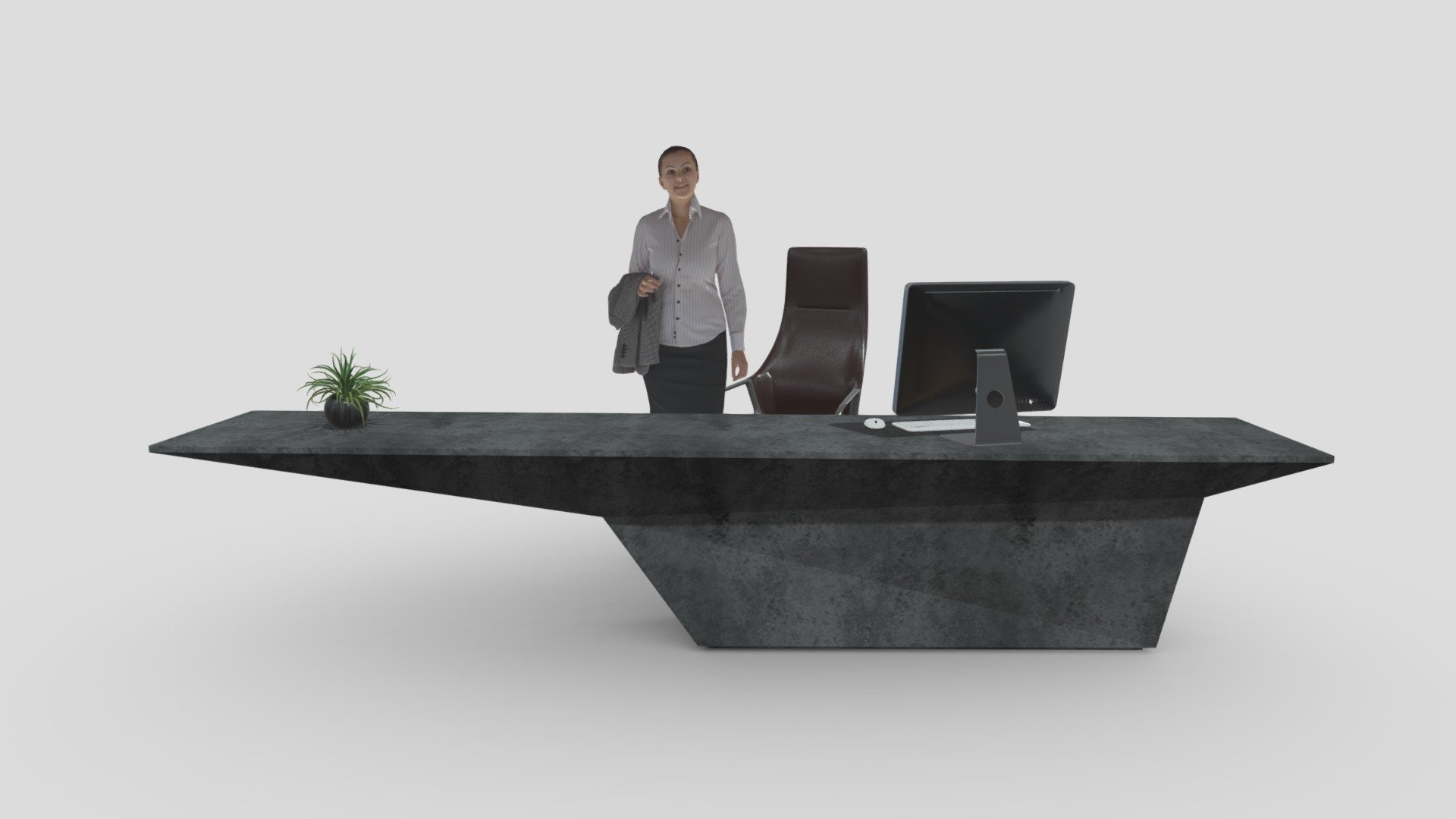 Reception Desk - 047 - Buy Royalty Free 3D model by Vertex - Egyptian ...