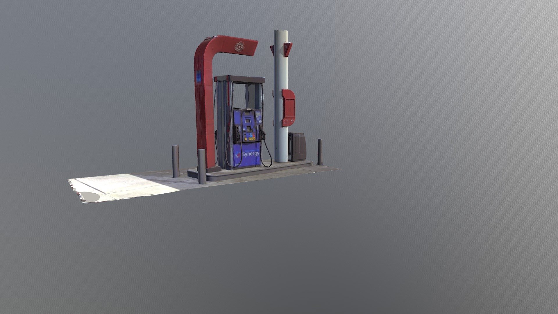 Exxon Dispenser - 3D model by MattMarek [91f0093] - Sketchfab