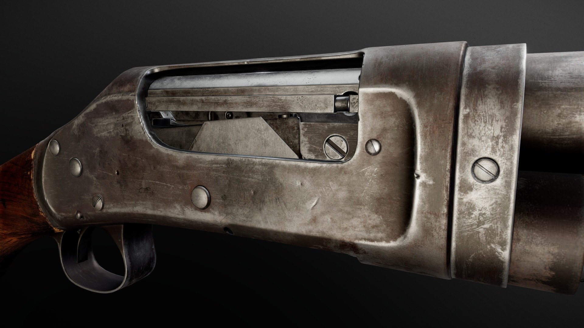 M1897 Trenchgun - Download Free 3D model by ISUS (@ISUS41) [91f45f5] - Sketchfab