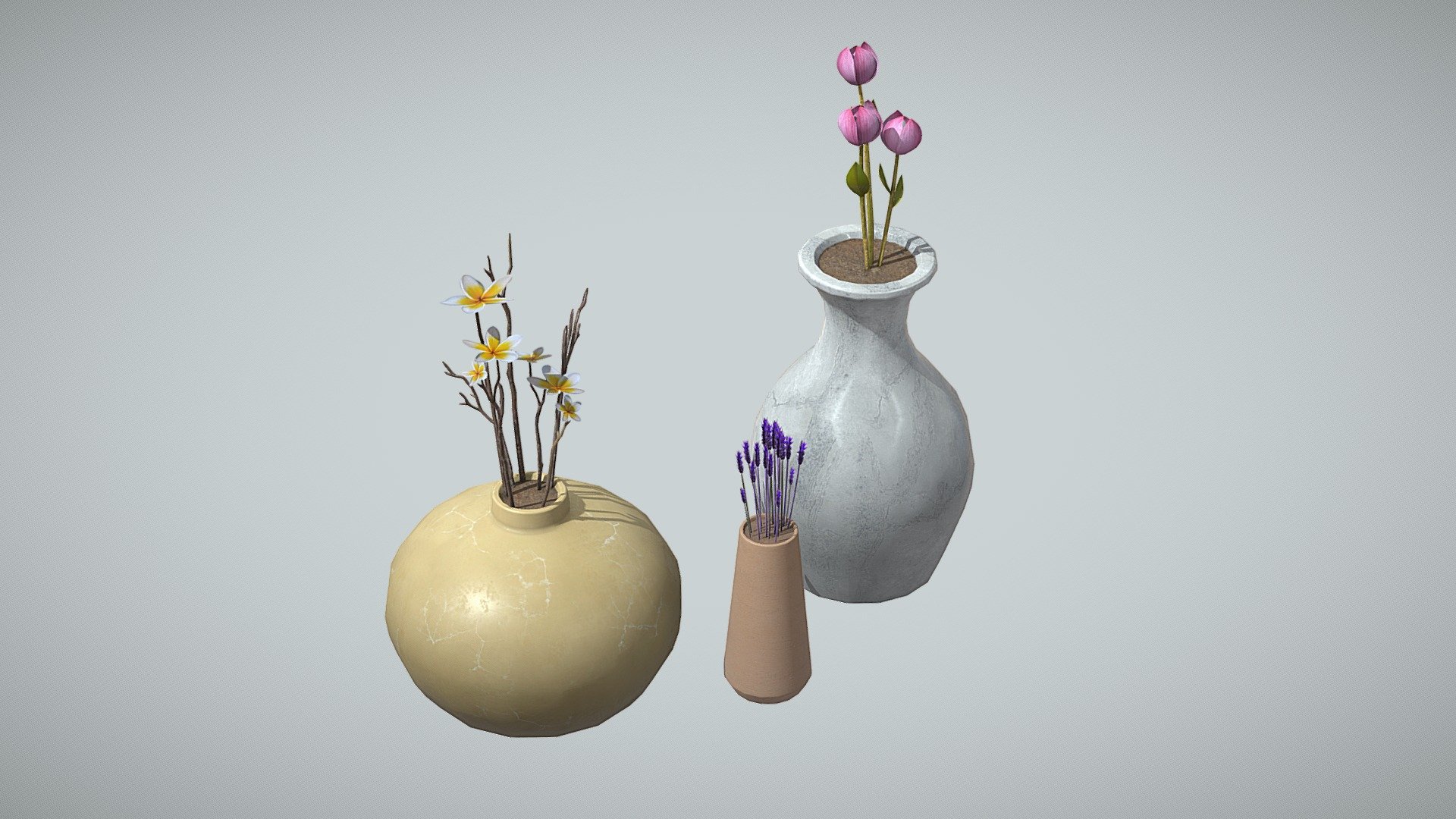 Flower Vase Pack - Buy Royalty Free 3D model by Outlier Spa (@outlier ...