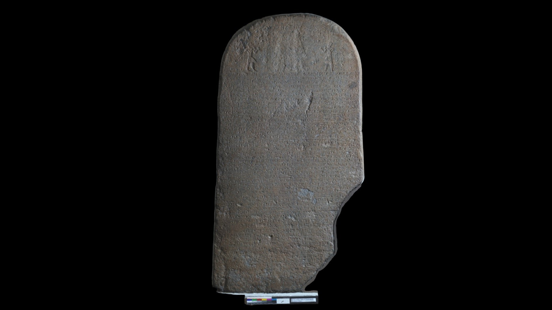 Victory stela of King Thutmose III (facade only) - Download Free 3D ...