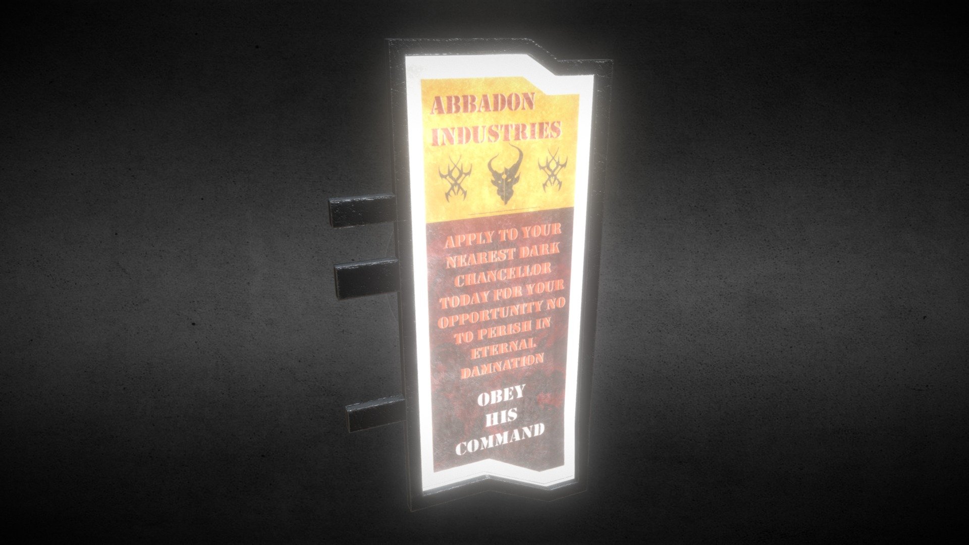 Distopian Sign - 3D model by Haydon177 (@Haydon1775) [91fc0de] - Sketchfab
