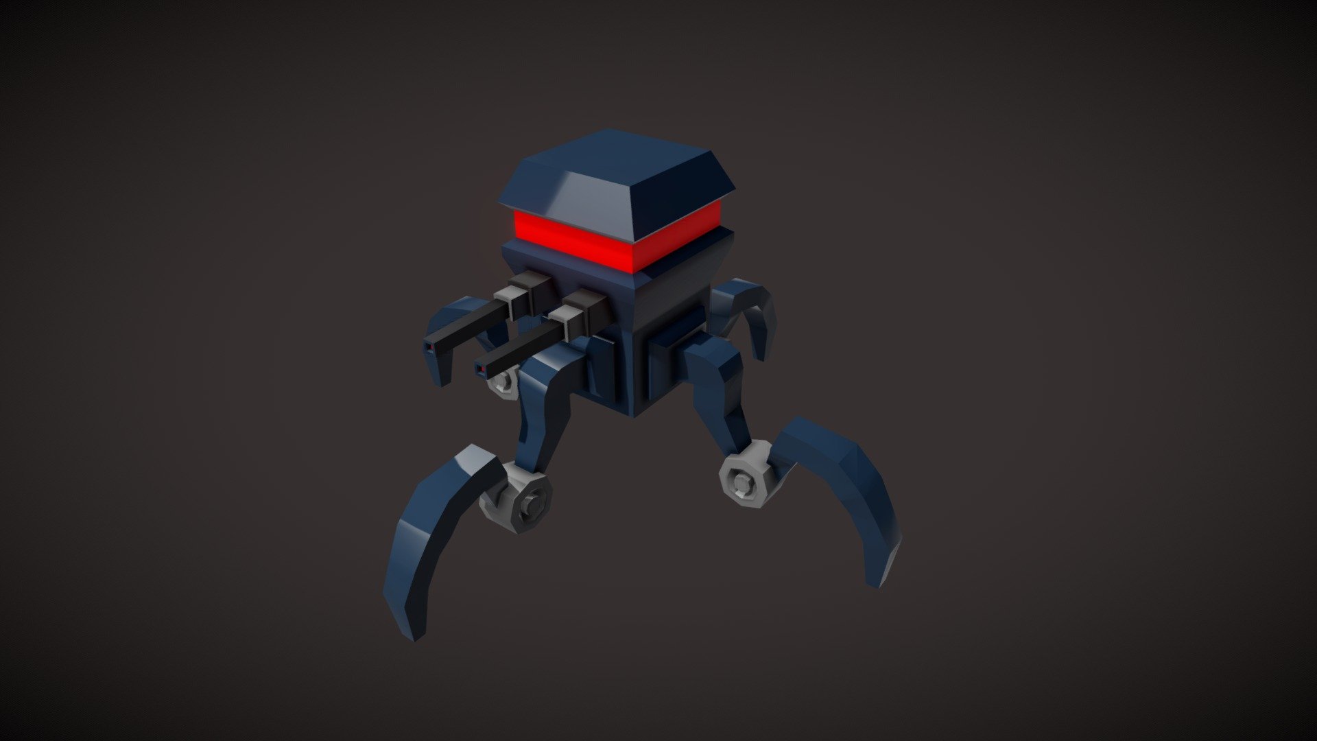 Spider-bot Lowpoly - 3D model by MYPOLYGONWORLD [91fd213] - Sketchfab