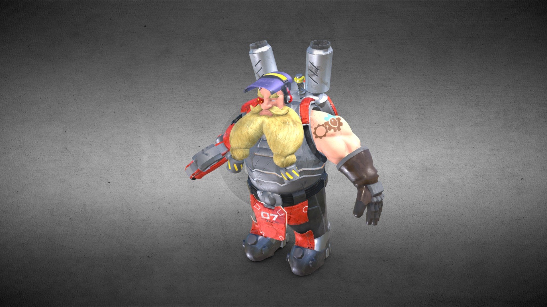 Dwarven Engineer - 3D model by RomanBerger [91fec2e] - Sketchfab