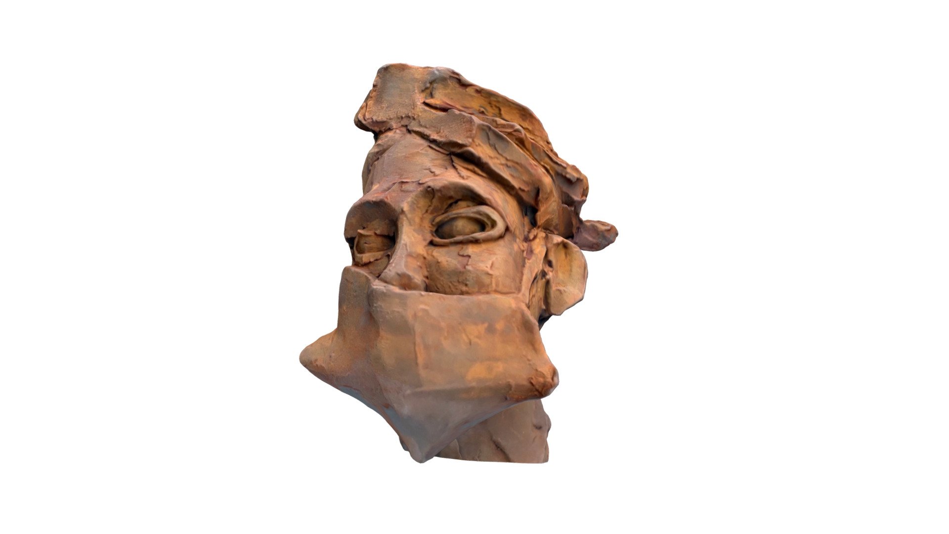 Abstract head with mask - 3D model by Bob Clyatt Sculpture (@bobclyatt ...