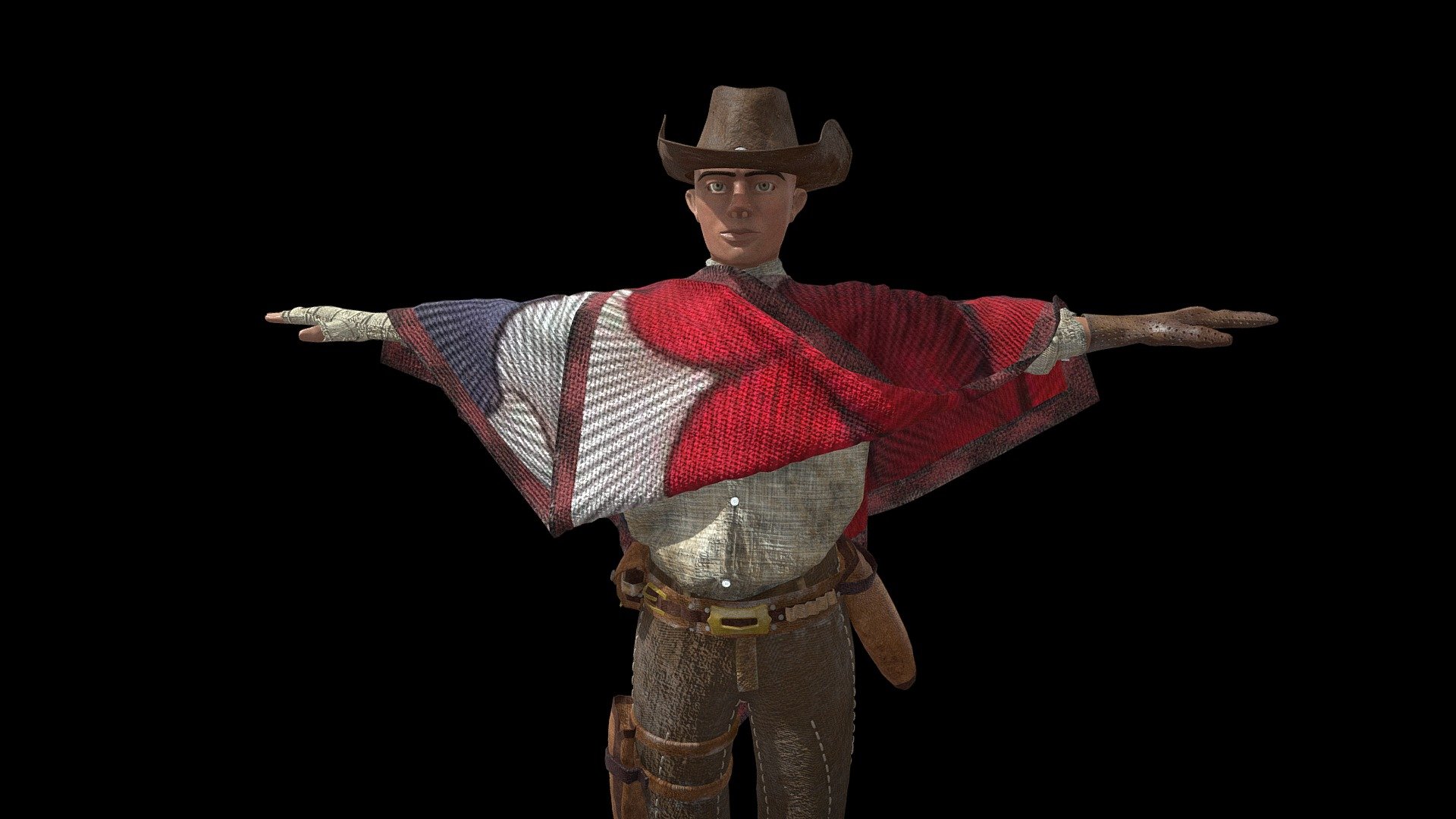 Cowboy - Adult - 3D model by chinh_tran [9200320] - Sketchfab
