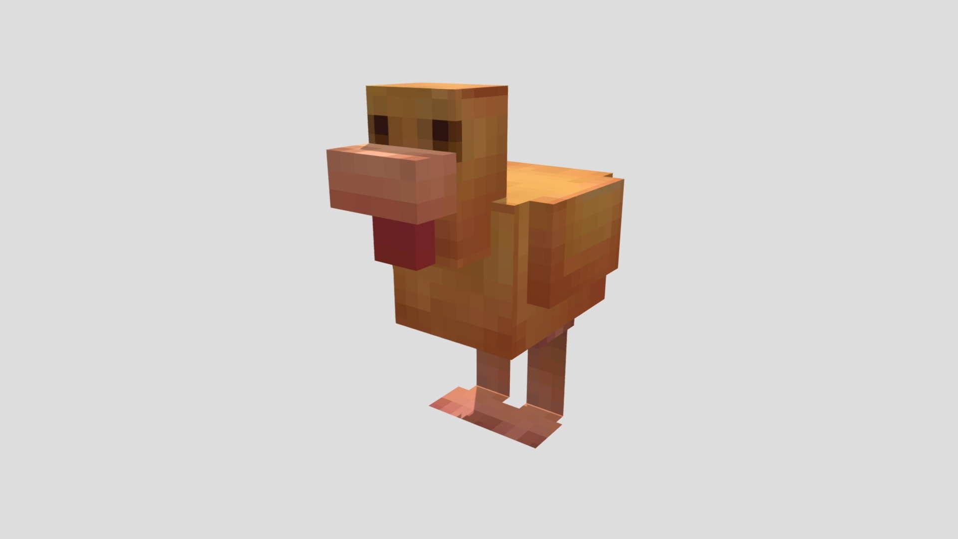minecraftr amber chicken - Download Free 3D model by JohnElkes [9201fa0 ...
