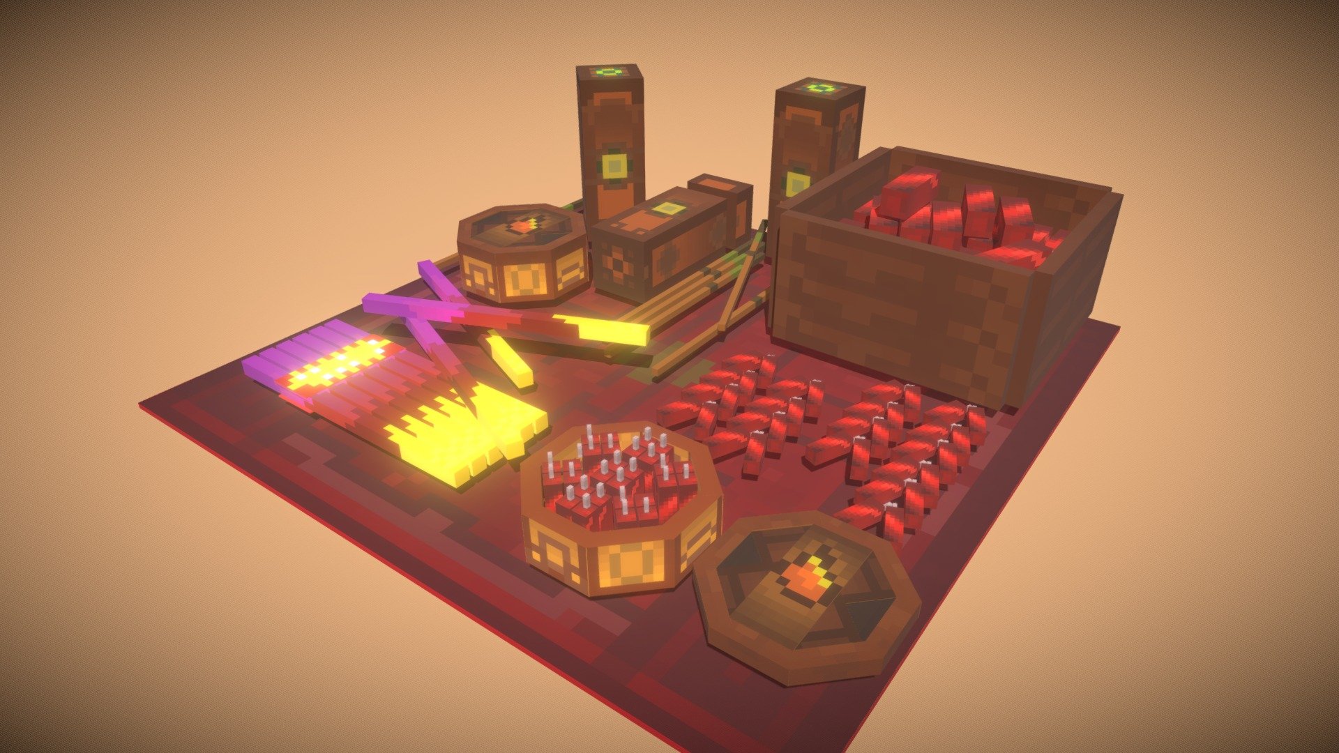 Firework Booth - Download Free 3D model by Staralighto (@jutan2004 ...
