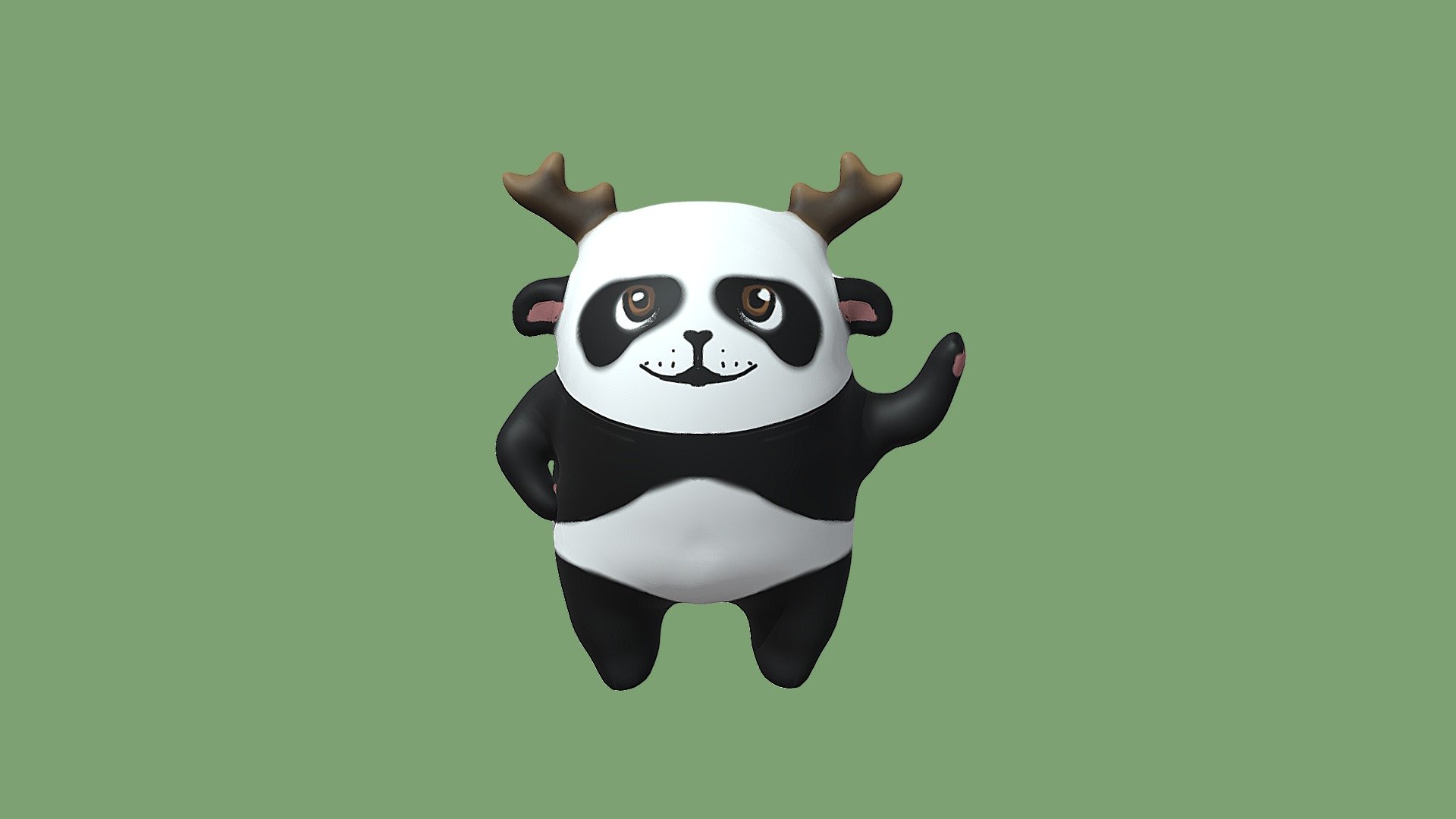 Panda Creature - 3D model by annafloreck [920653c] - Sketchfab