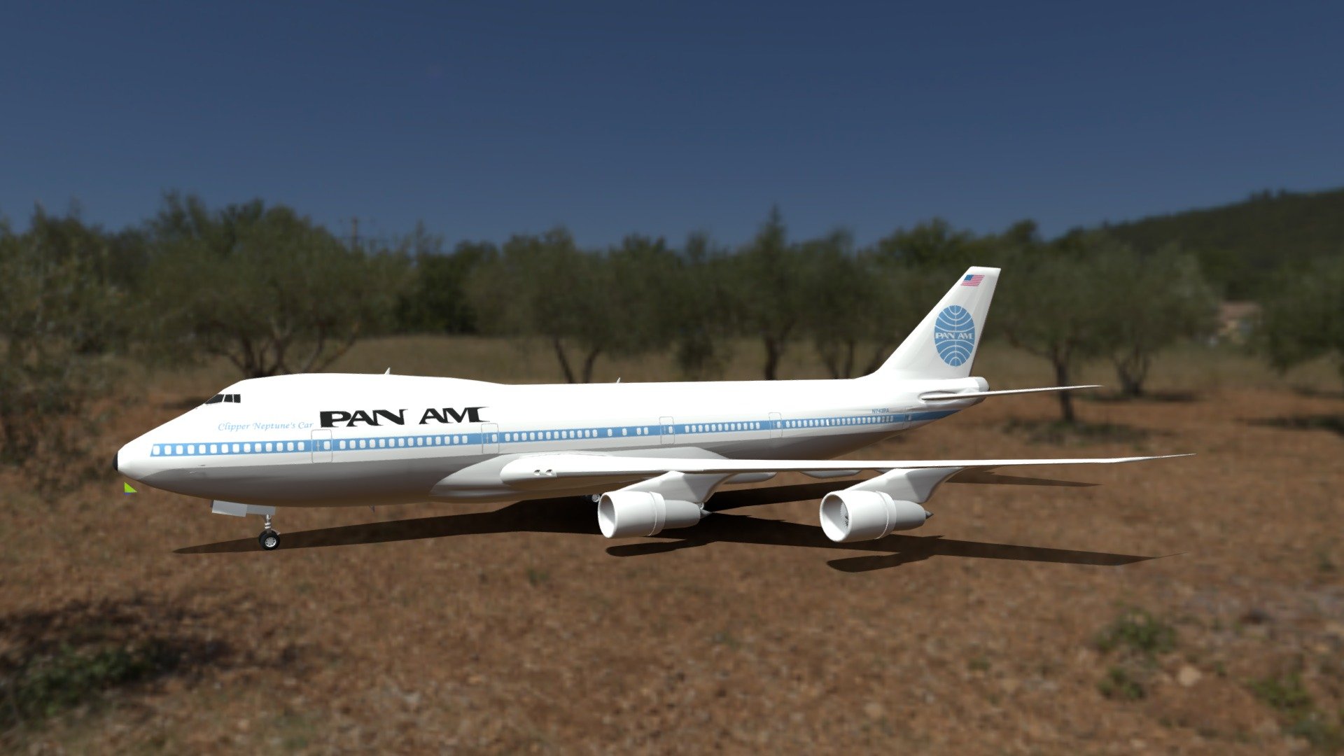 pan am 747 - Download Free 3D model by kepalabanana11 [9208d1f] - Sketchfab