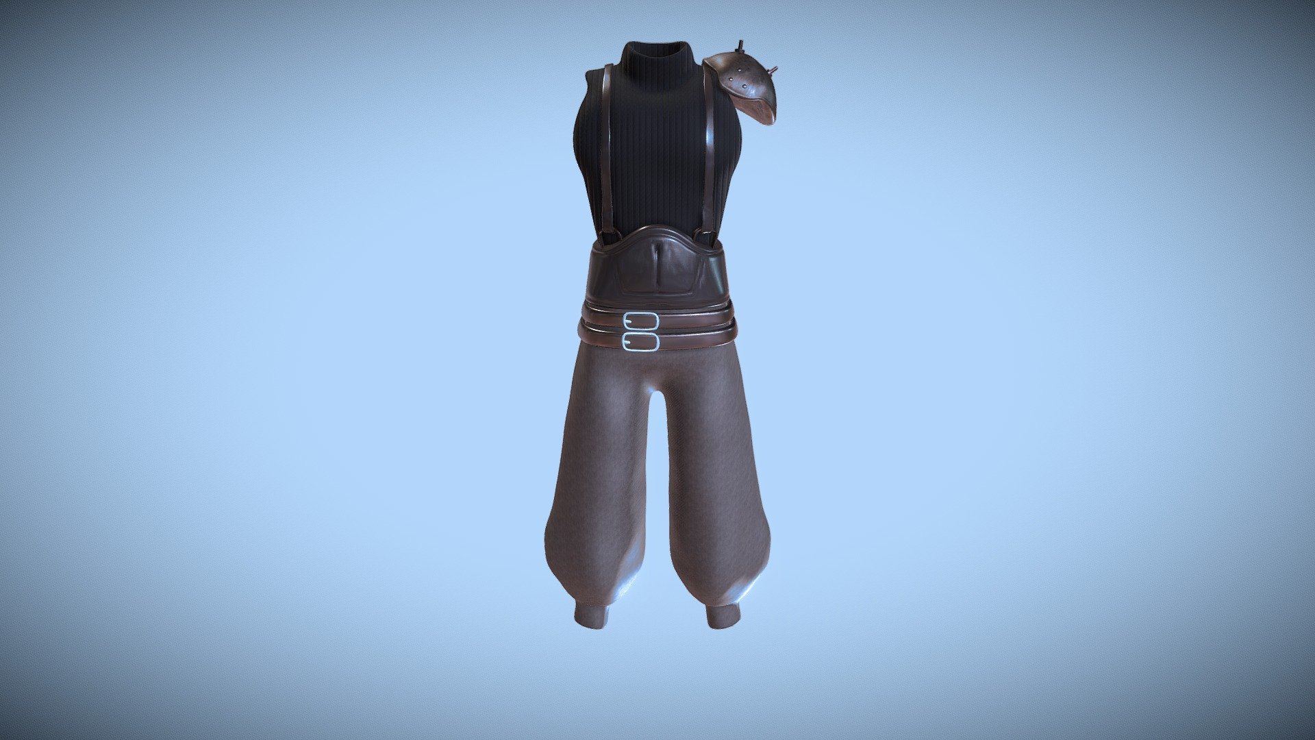 cloud's clothes FFVII: remake - 3D model by Christian Quintero Vázquez ...