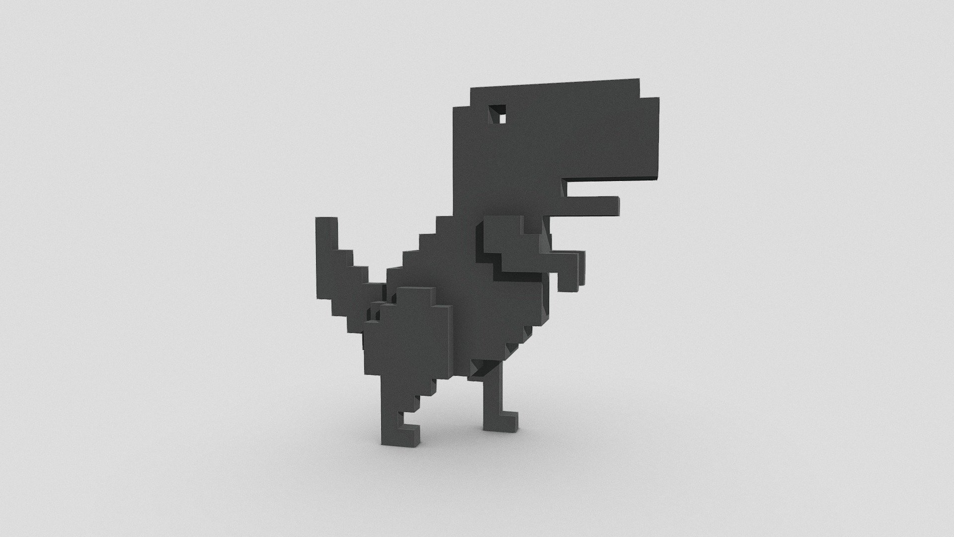 chrome dinosaur 3d Printing - Buy Royalty Free 3D model by Kiisaku ...