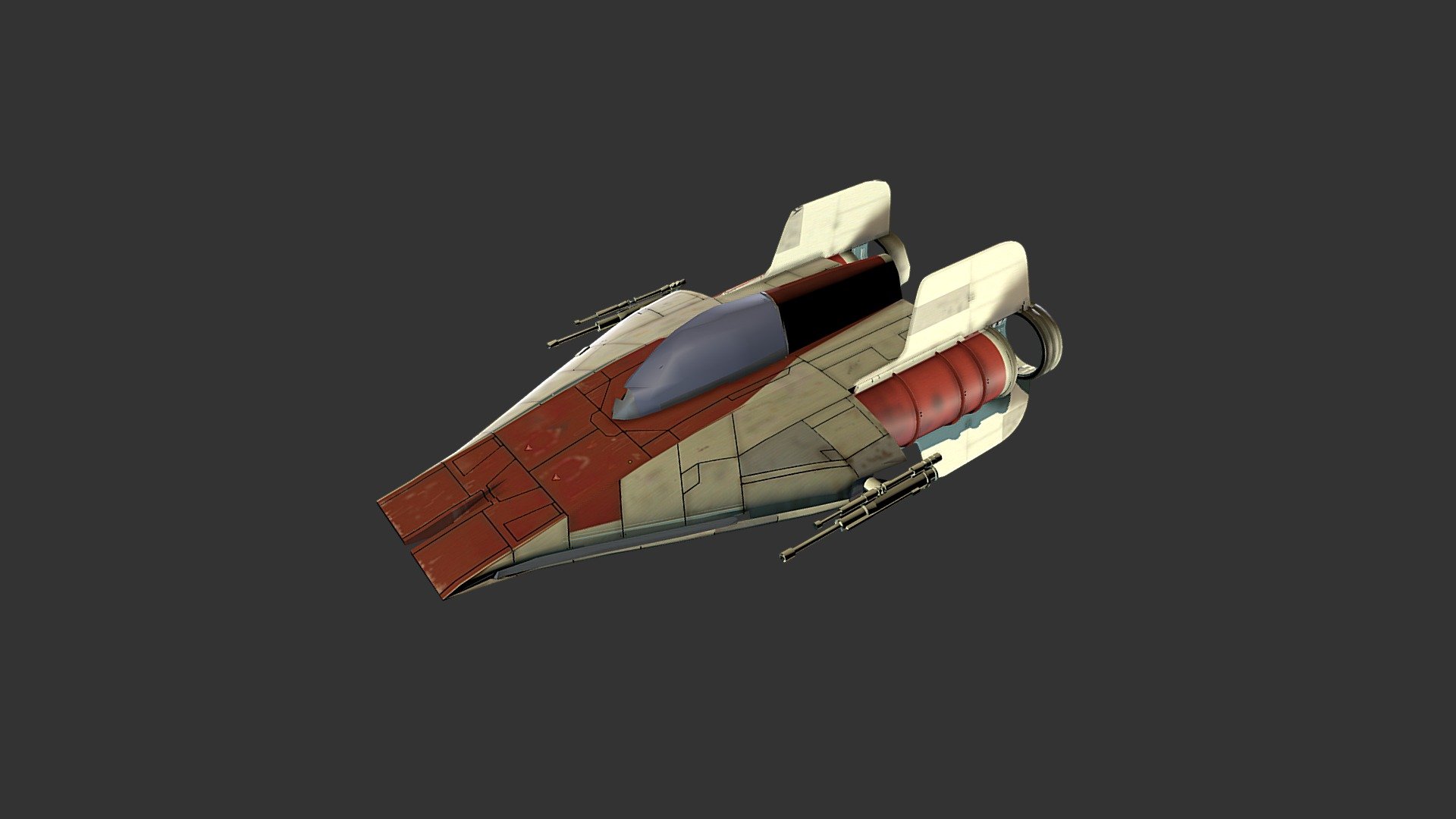 A-Wing - 3D model by Mind Mulch for The Masses (@mindmulchforthemasses ...