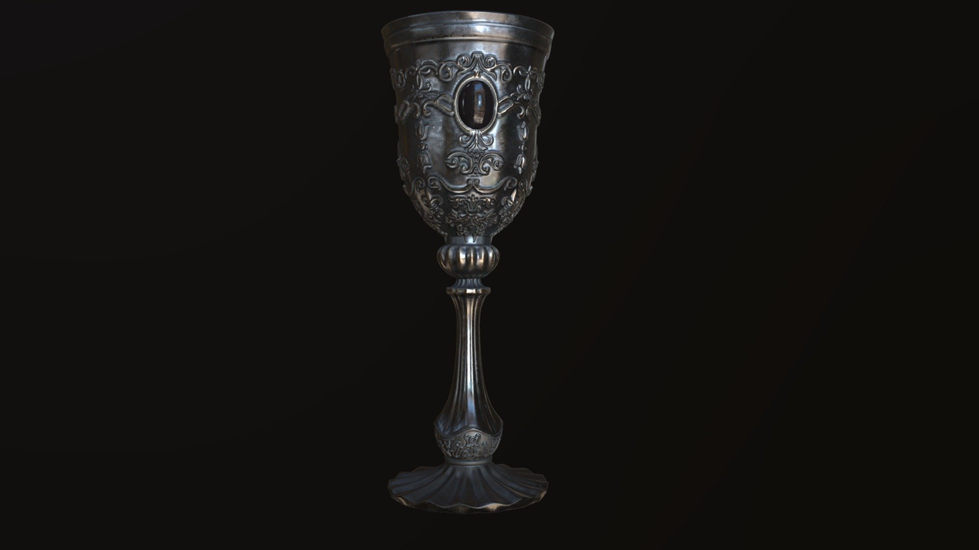 Silver Ornamental Chalice - 3D model by trzecia-kawka (@trzeciakawka ...