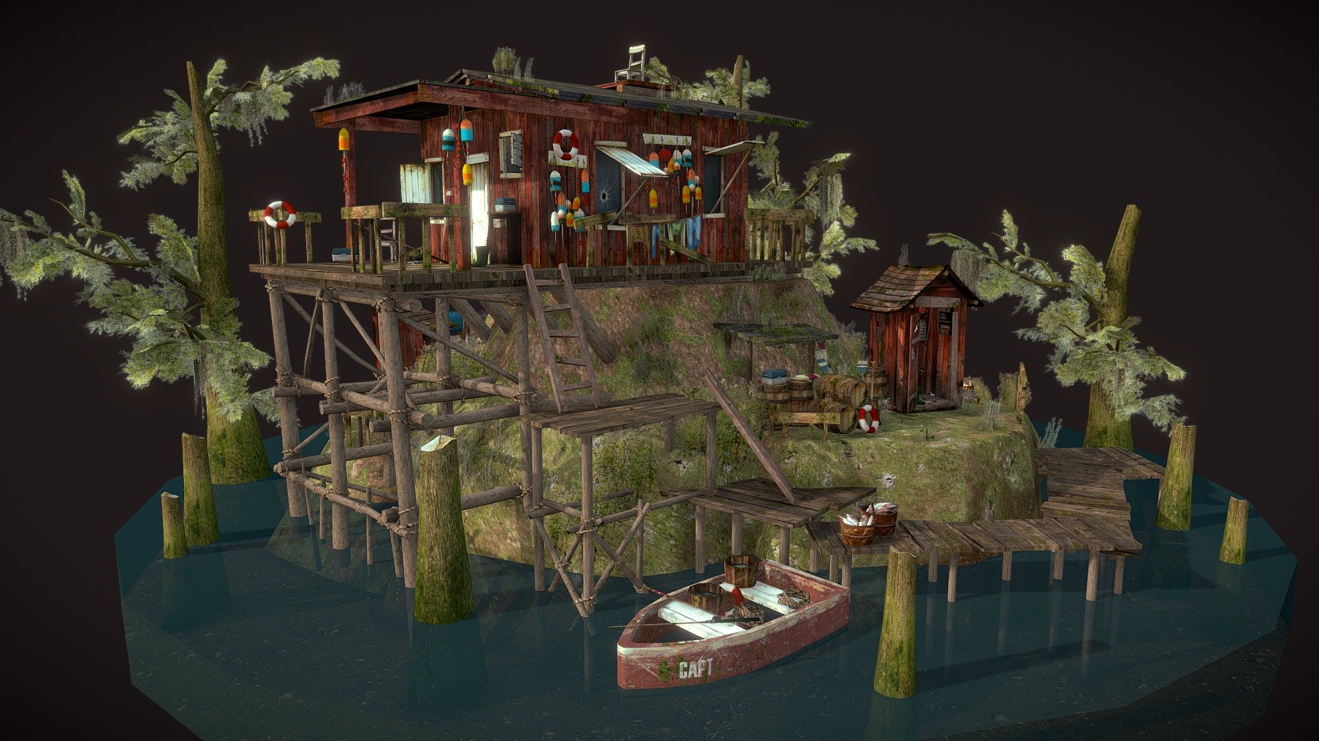 Swamp Loner Diorama - 3D model by Lara D'Adda (@laradadda) [920ddd7 ...