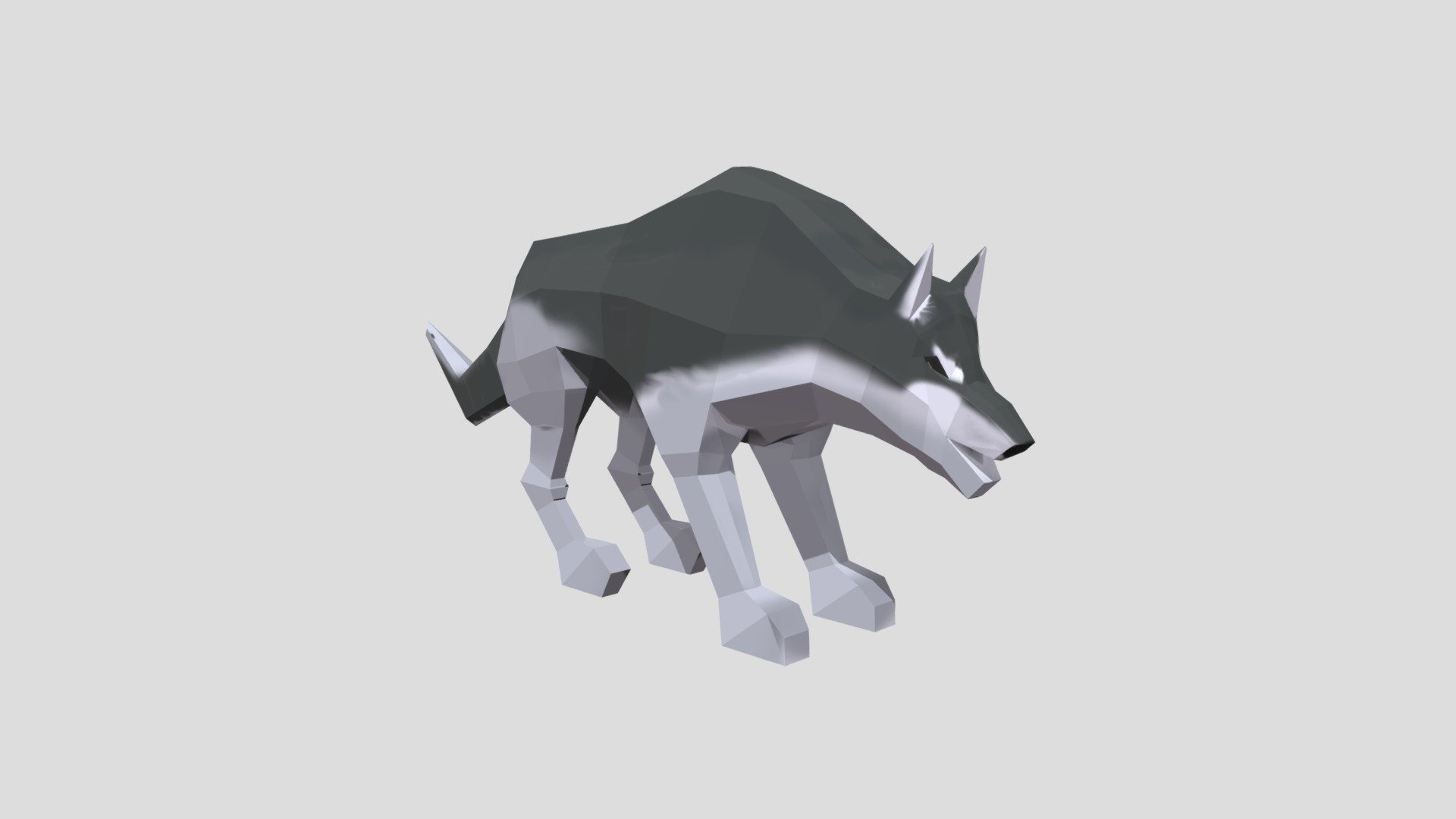 Low Poly Wolf - Download Free 3D model by Anthony Girdler ...
