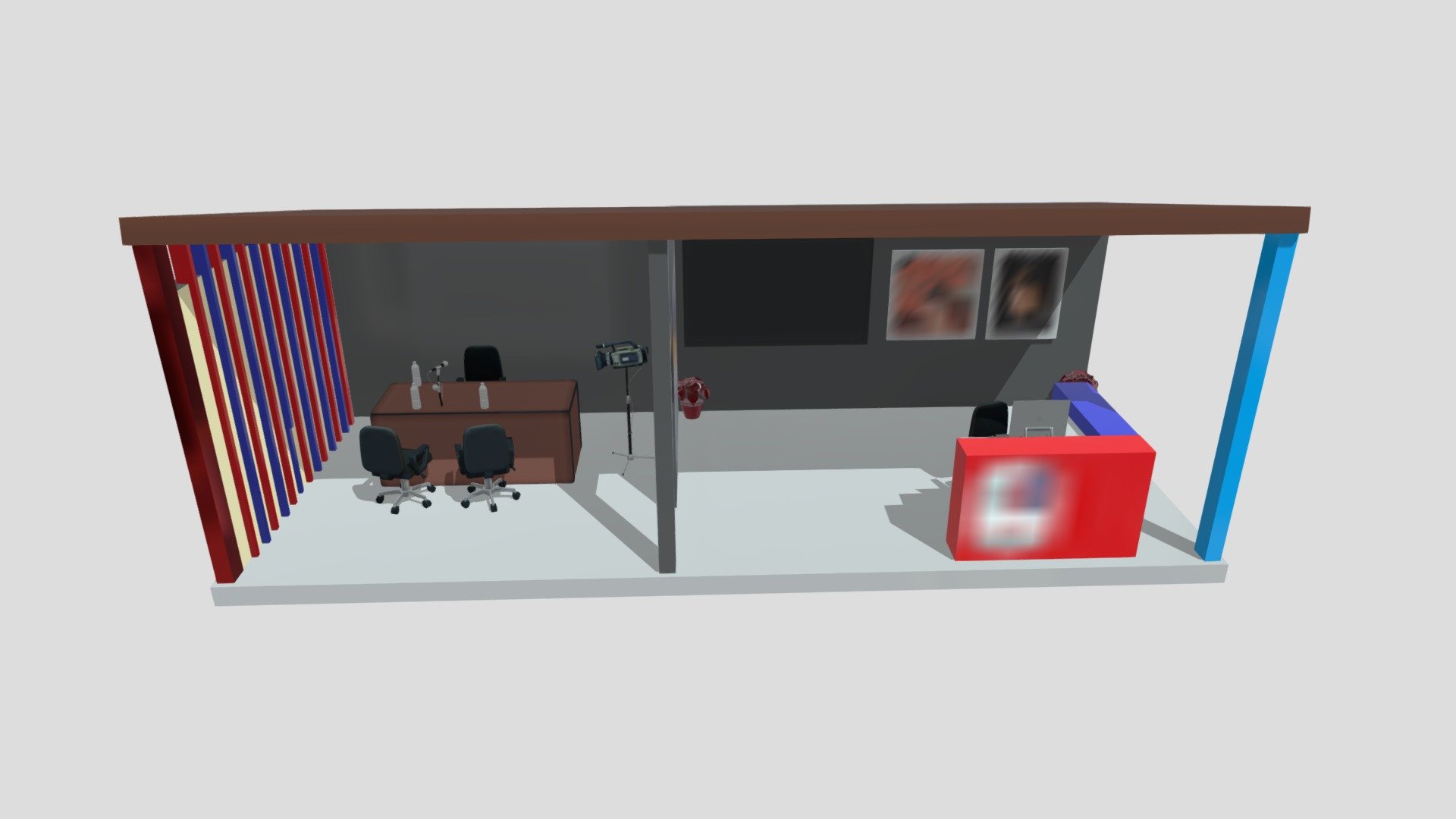 Booth - Download Free 3D model by Arjun07 [920e5bc] - Sketchfab