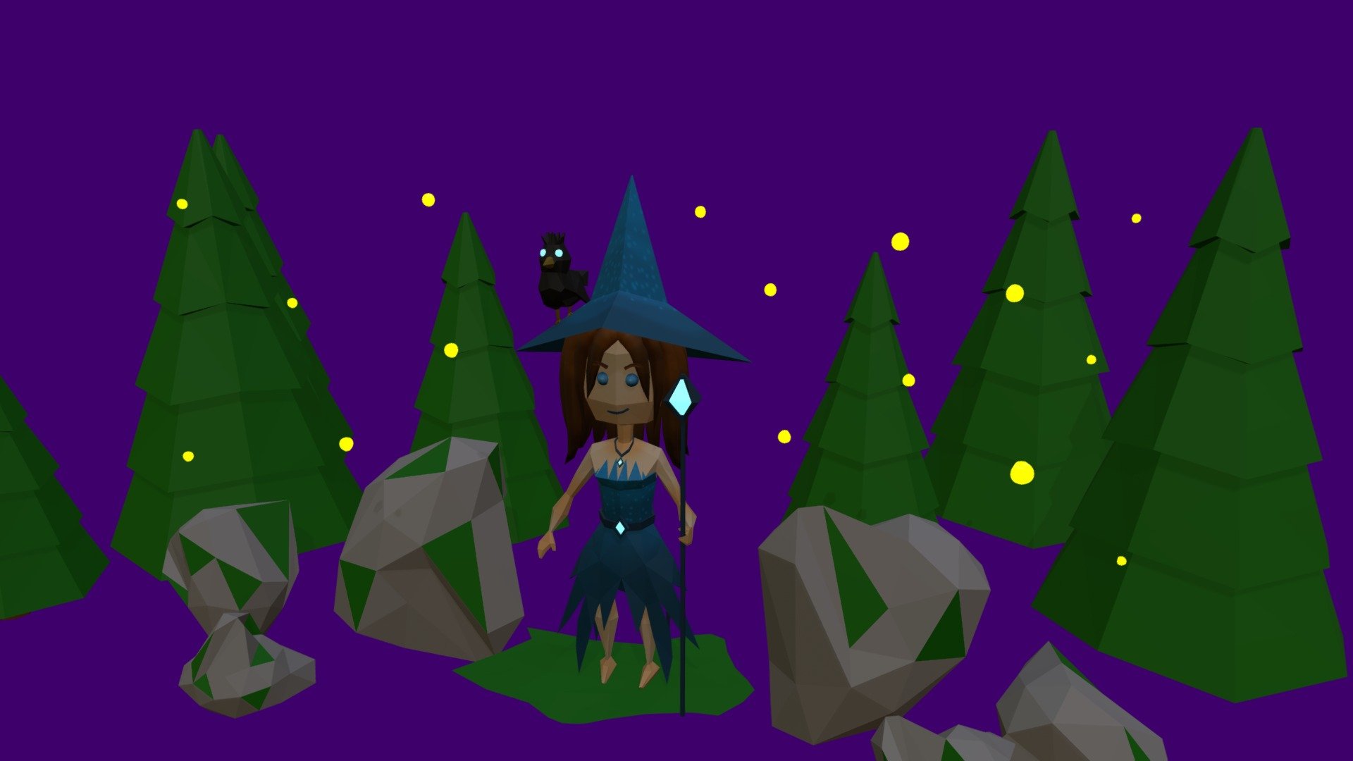 Bruja en el bosque - 3D model by morpho.visual [920e880] - Sketchfab