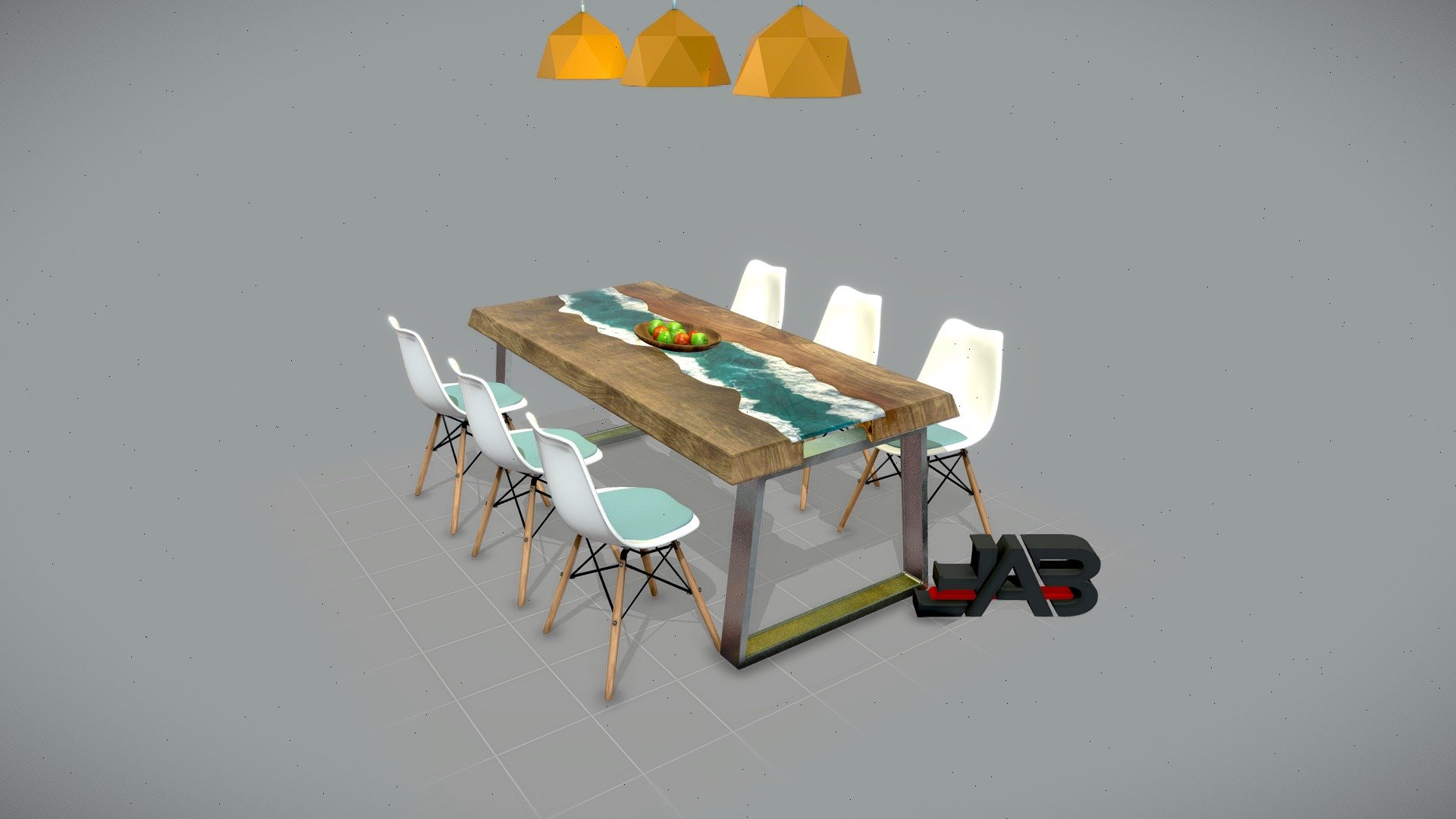 Modern dining room props - 3D model by AnnaBelle Fibonacci ...