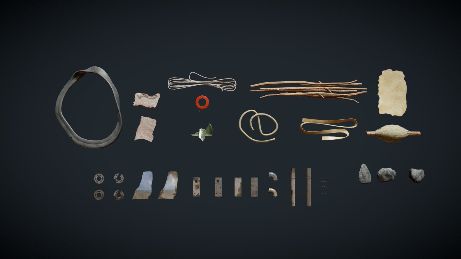 Improvised Crafting Materials - Buy Royalty Free 3D model by ...