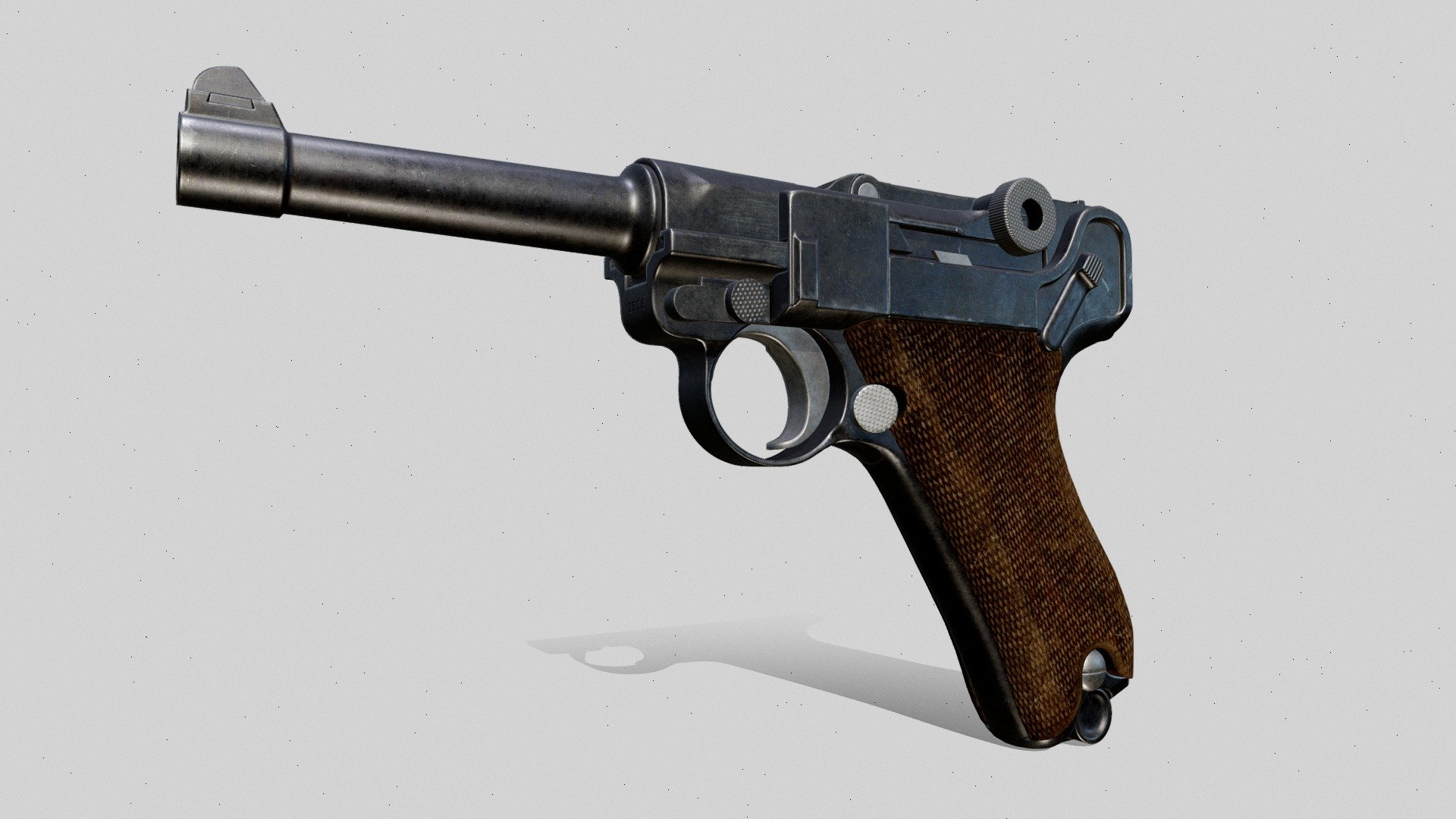 Luger Pistol - 3D model by anton_lipatnikov [92122ca] - Sketchfab