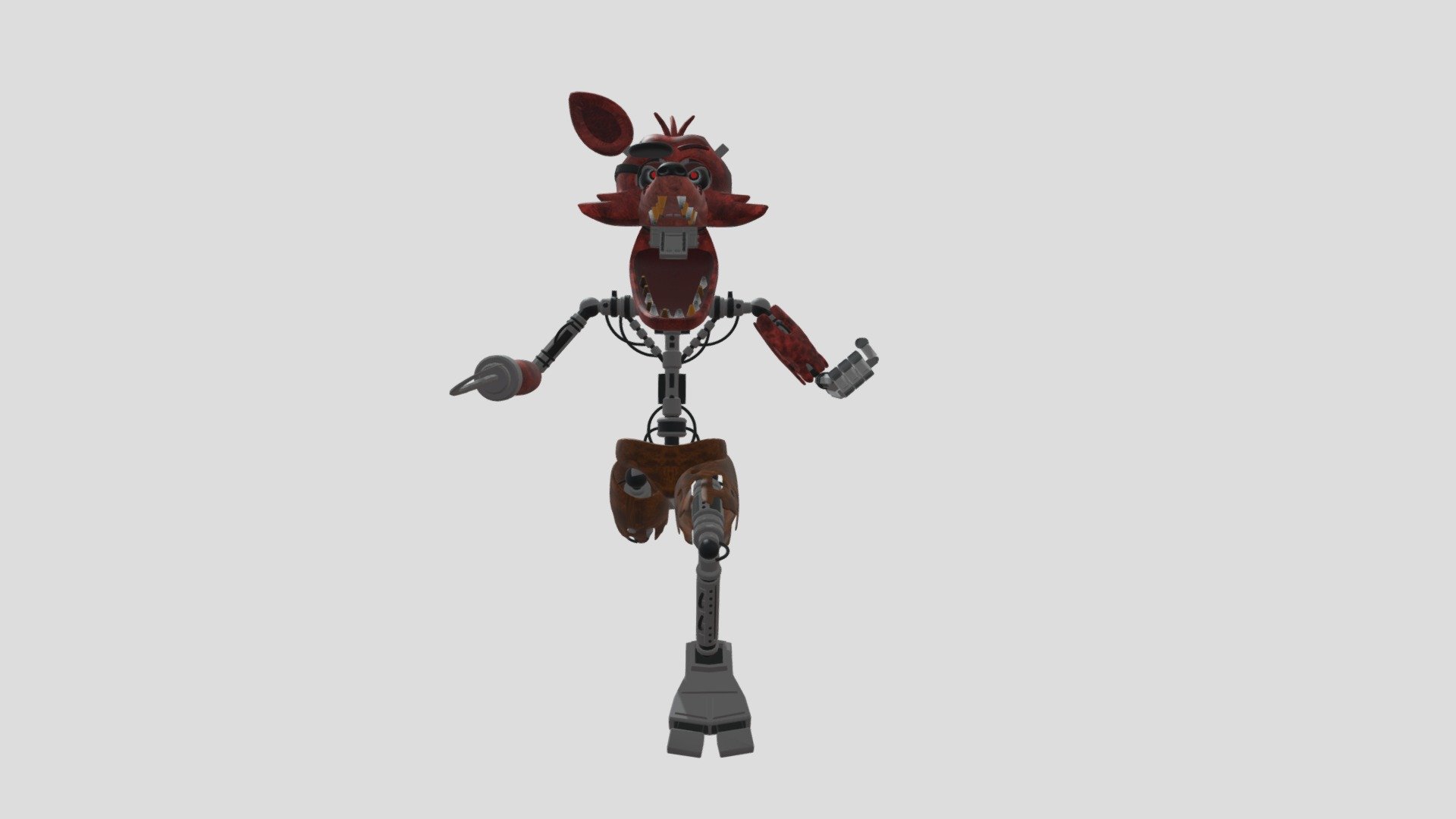 Ignited Foxy Running - Download Free 3D model by dwall8611 [9212bb2 ...