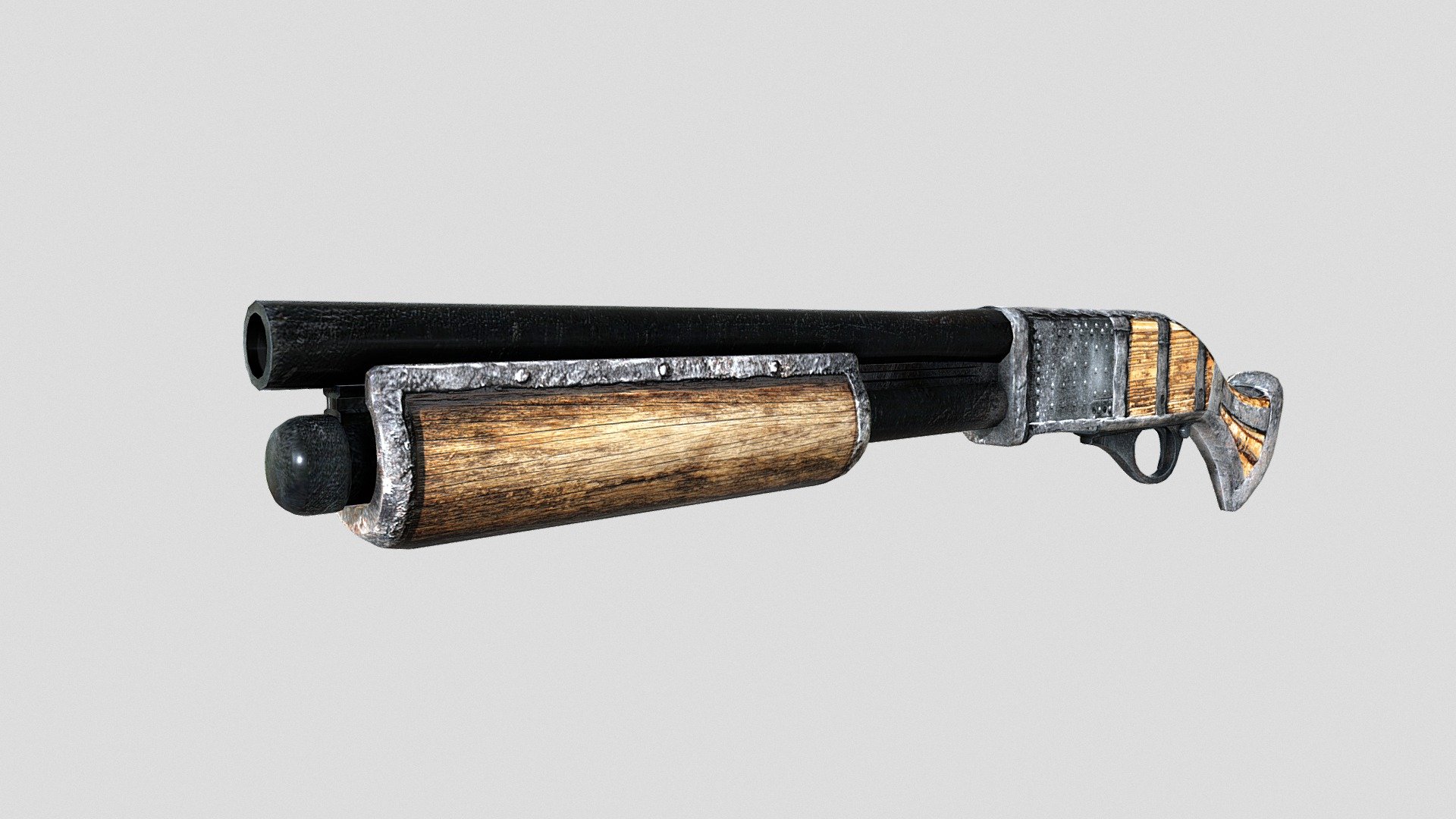 sawed-off - 3D model by krokusfikus [9213500] - Sketchfab