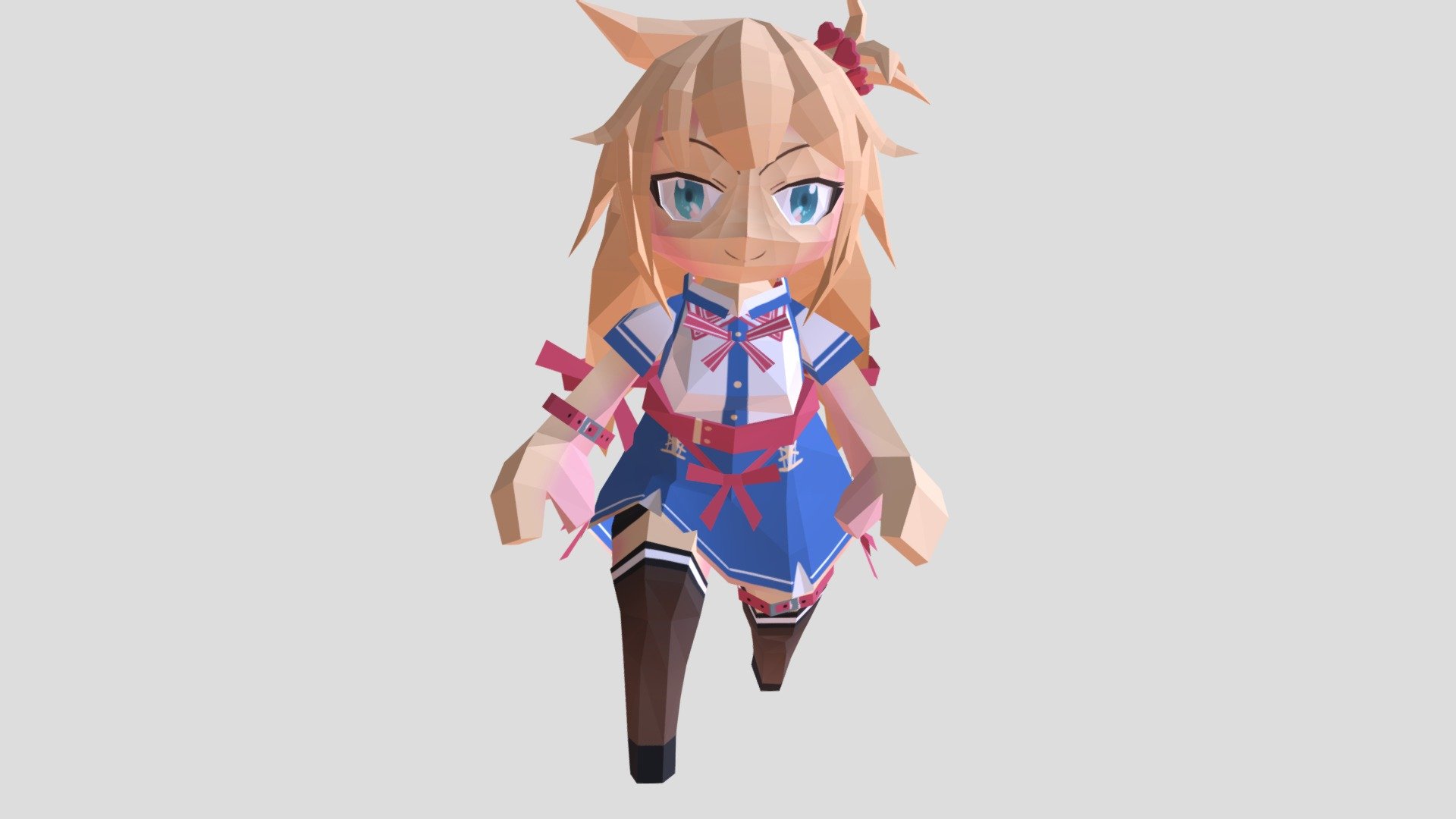 赤井はあと (はあちゃま), Akai Haato (Haachama) - Download Free 3D model by ...