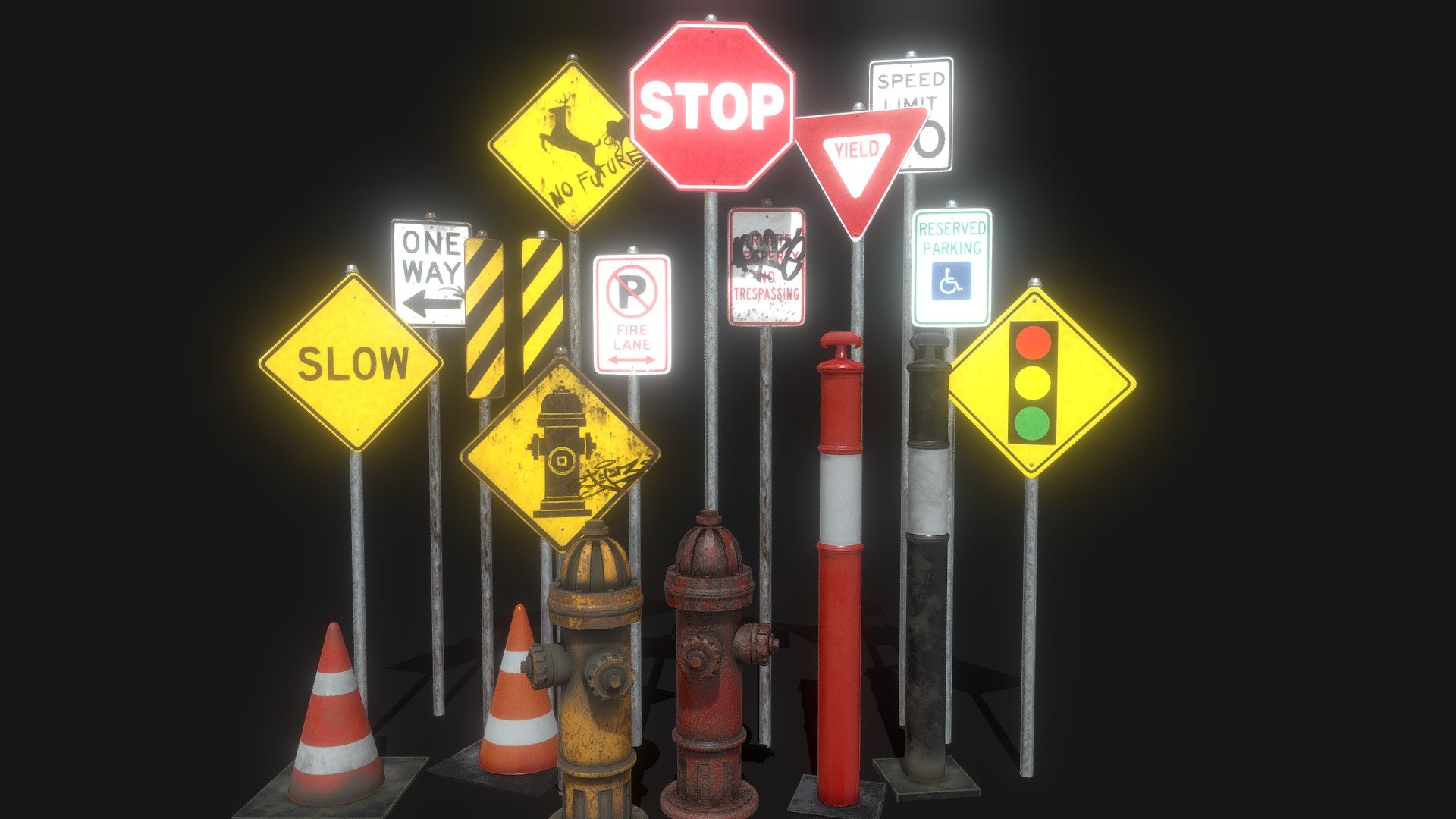PBR Street Props - Buy Royalty Free 3D model by Ferocious Industries ...