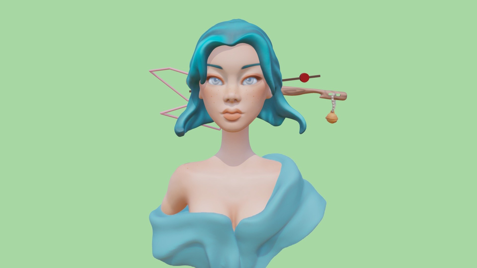 Japan woman - 3D model by Popi_jaka (@popijaka) [92191f8] - Sketchfab