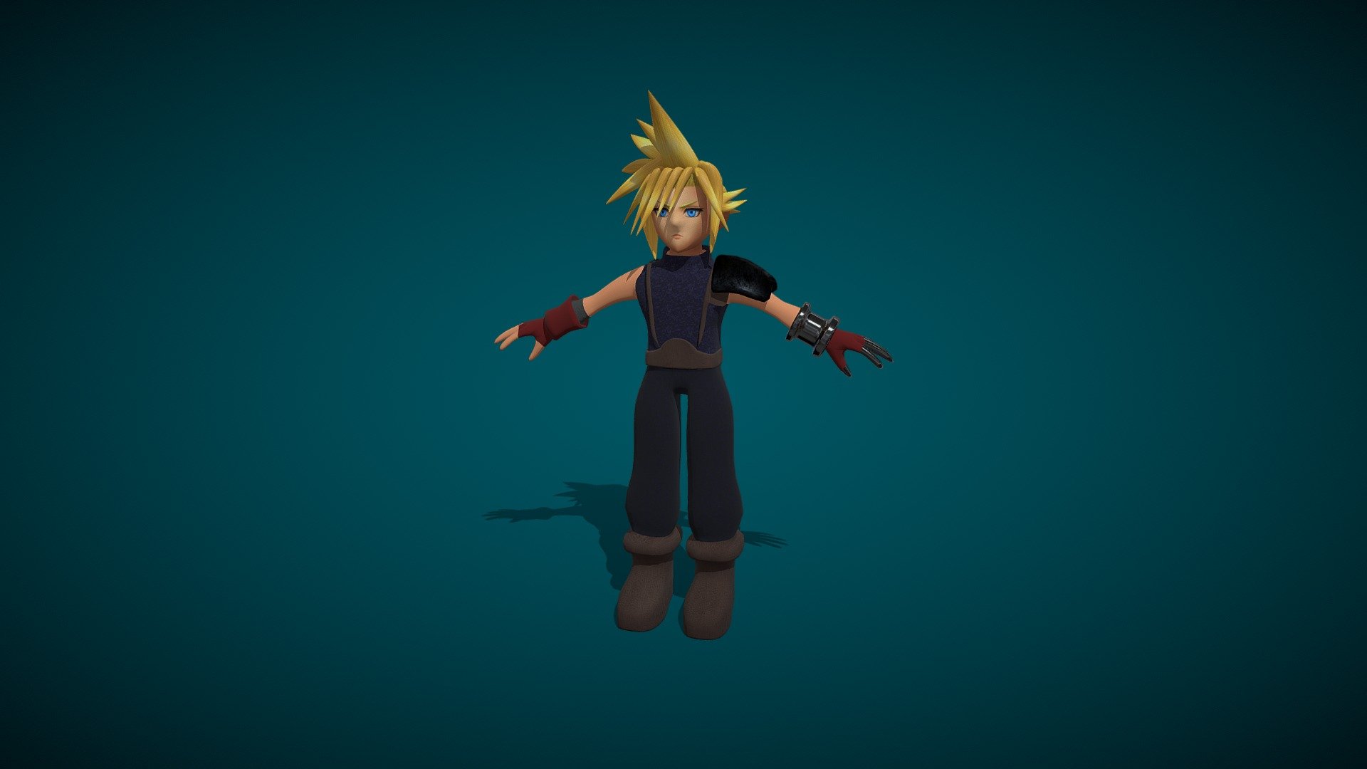 Cloud Strife - 3D model by Ákos Bécs (@becsakos) [921a66b] - Sketchfab