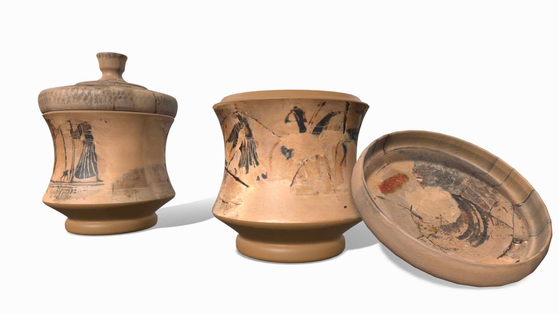 Píxide - Pyxis - πυξίς - Download Free 3D model by Ergane: Arqueologia ...